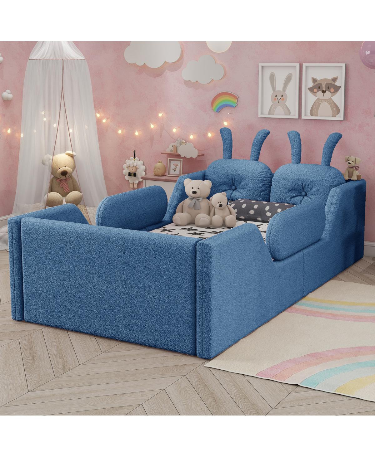 Click here for Streamdale Furniture Twin Upholstered Platform Bed... prices