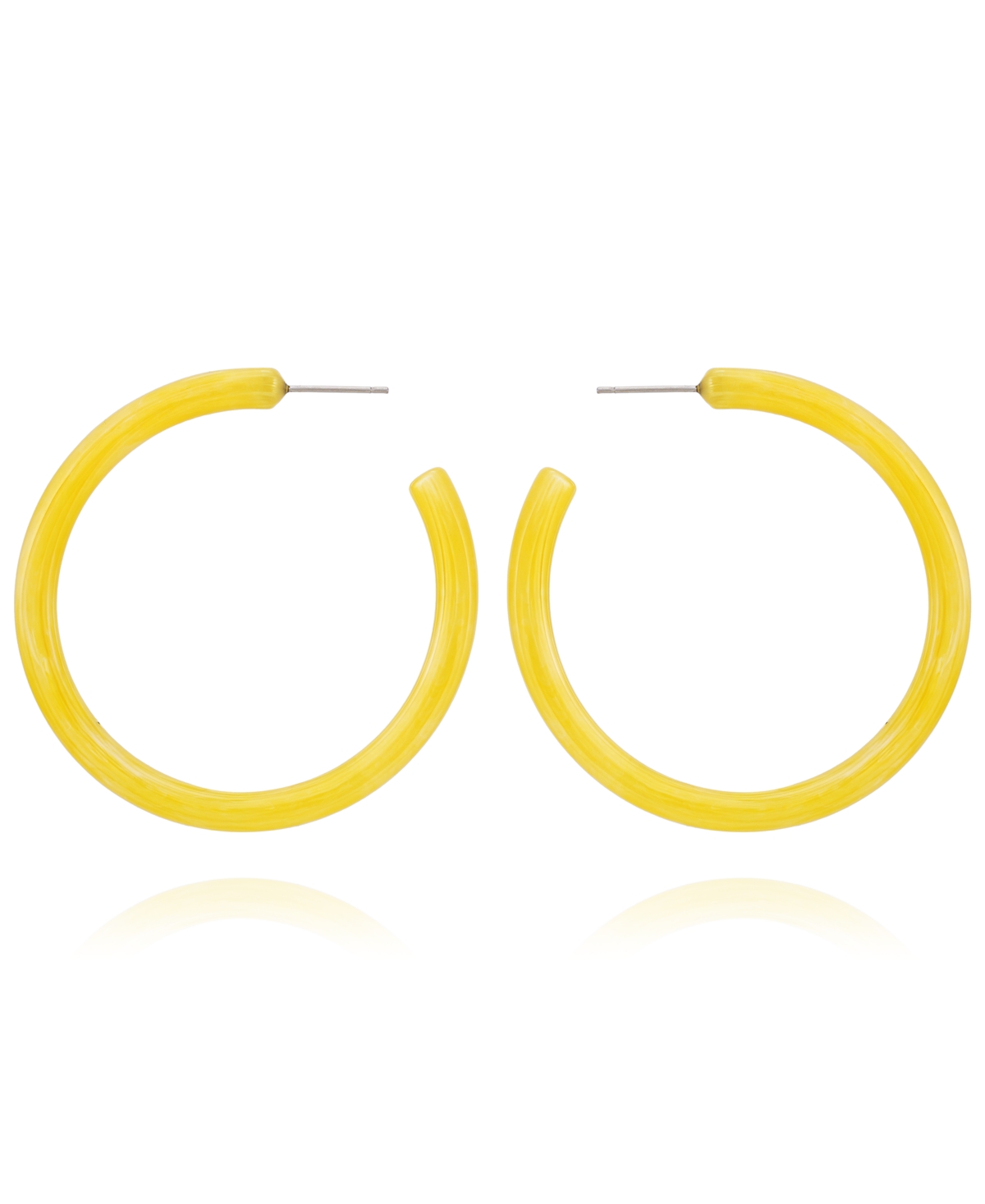 Click here for Guess C Hoop Gold Tone Earrings - Yellow prices