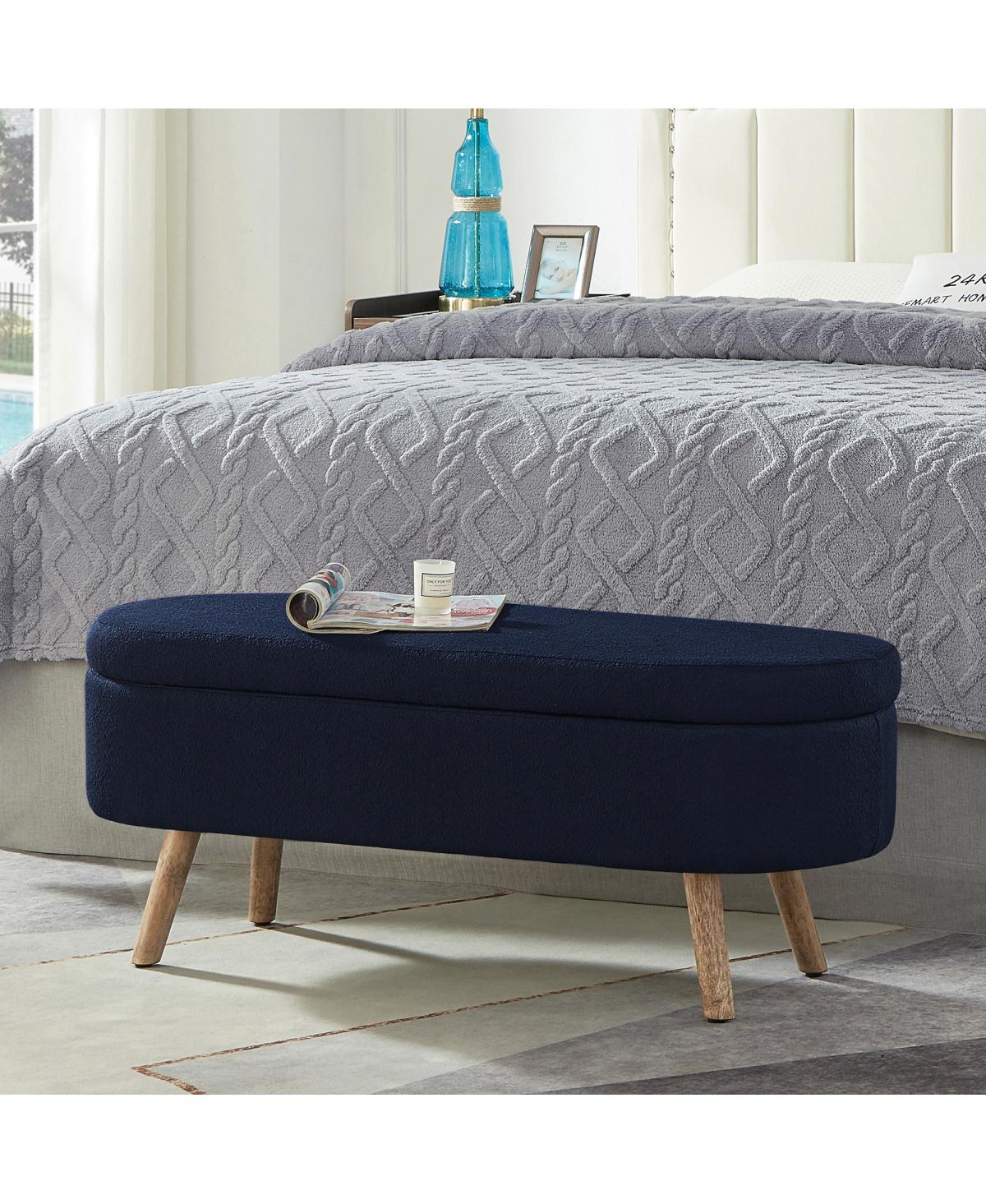 Click here for Streamdale Furniture Luxury Oval Boucle Storage Ot... prices