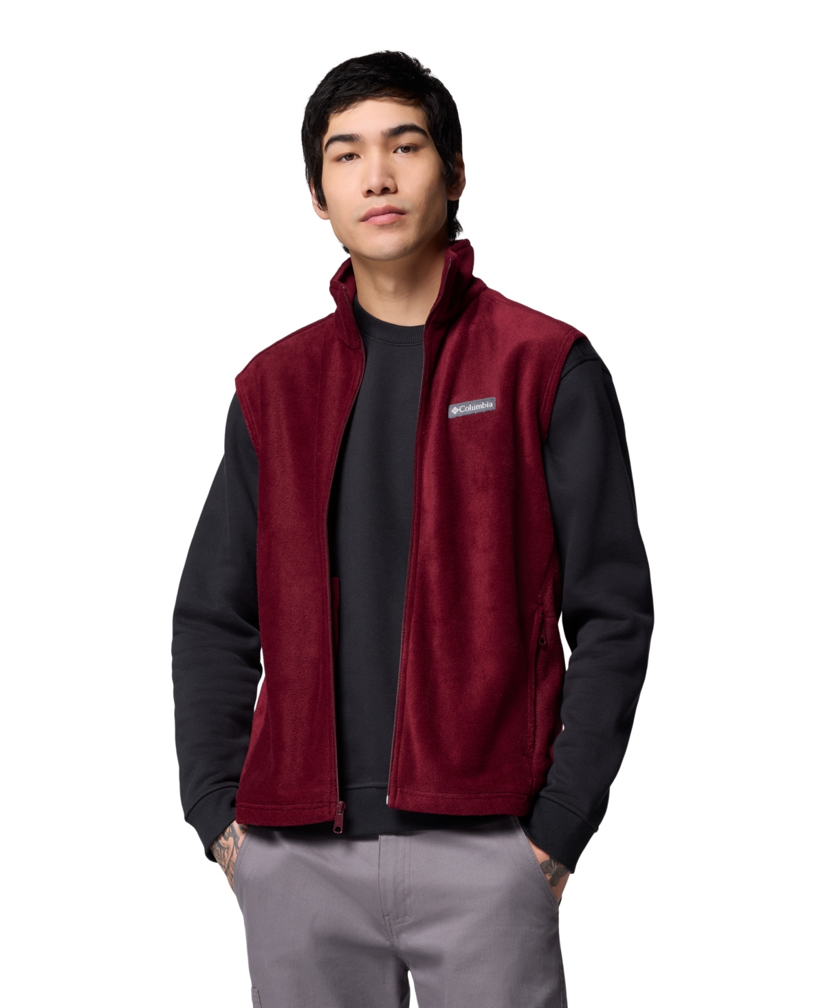 Click here for Columbia Mens Steens Mountain Fleece Vest - Rich w... prices