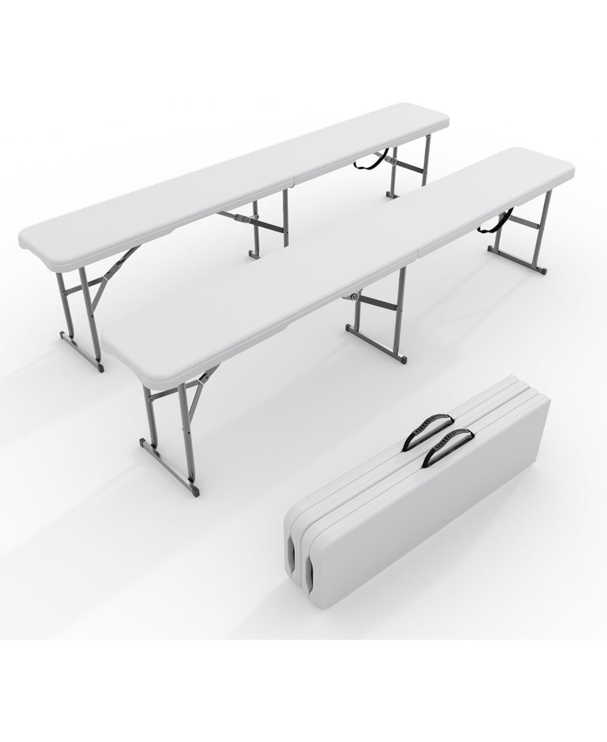 Click here for gaomon Portable Folding Bench 6 Foot 2 Pack  Plast... prices