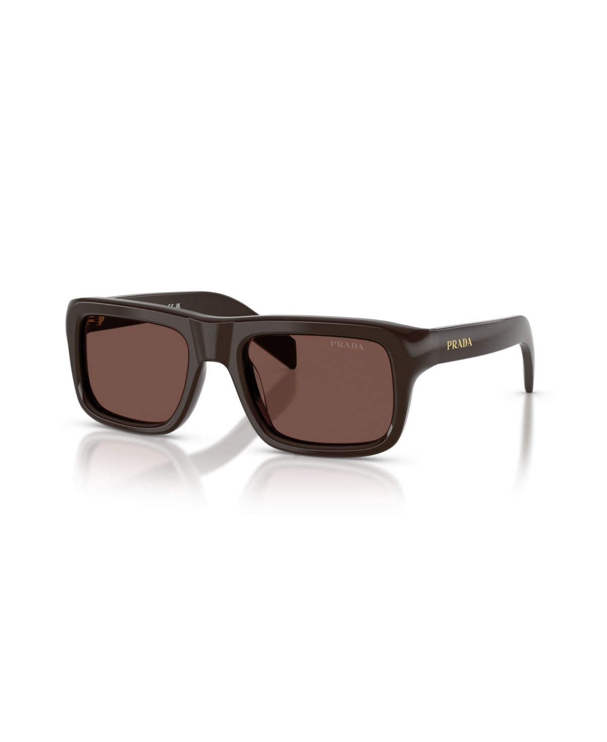 Click here for Prada Mens Rectangle Sunglasses  Pr D11S - Cigar prices