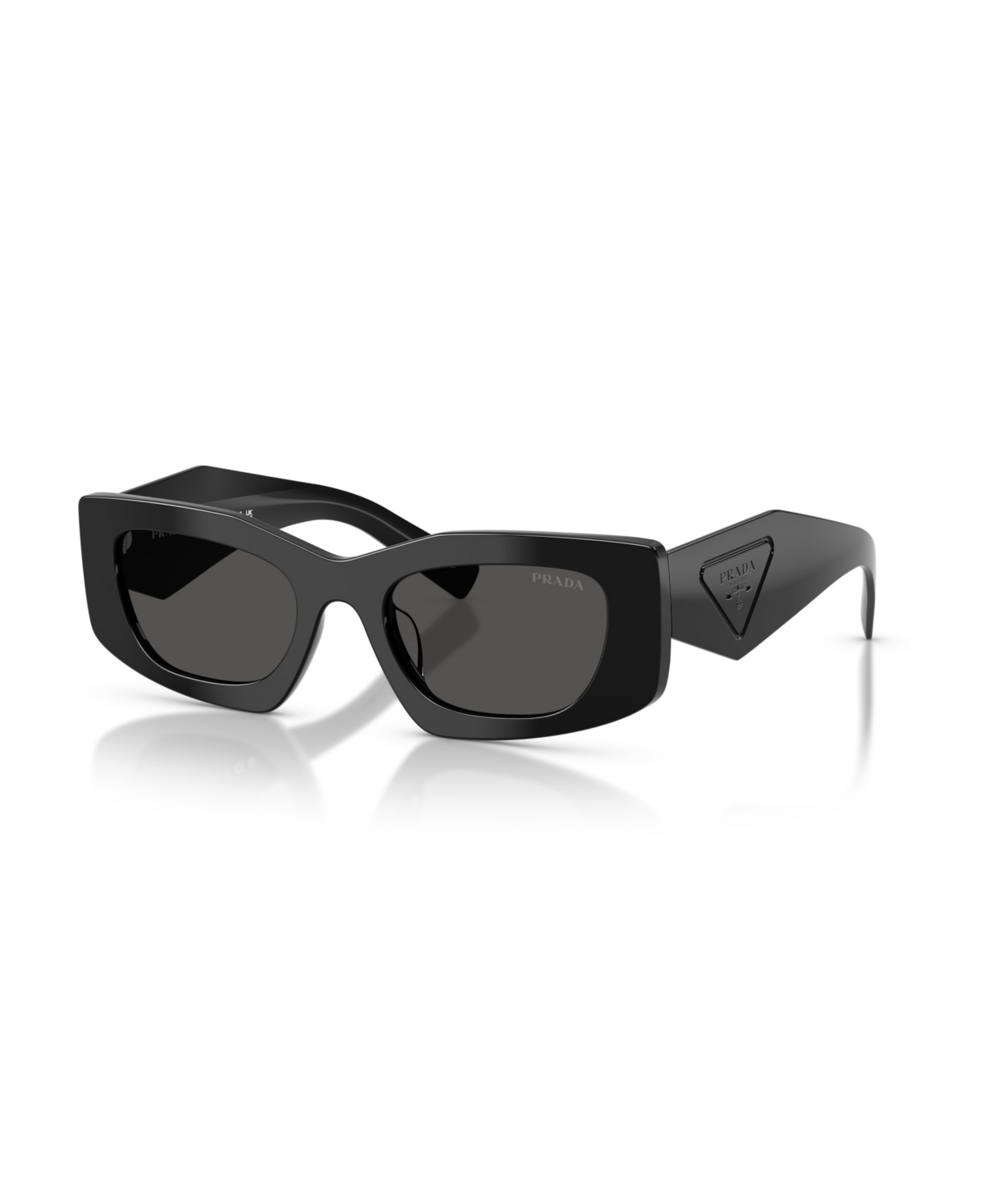 Click here for Prada Womens Rectangle Sunglasses  Pr D03SD - Blac... prices