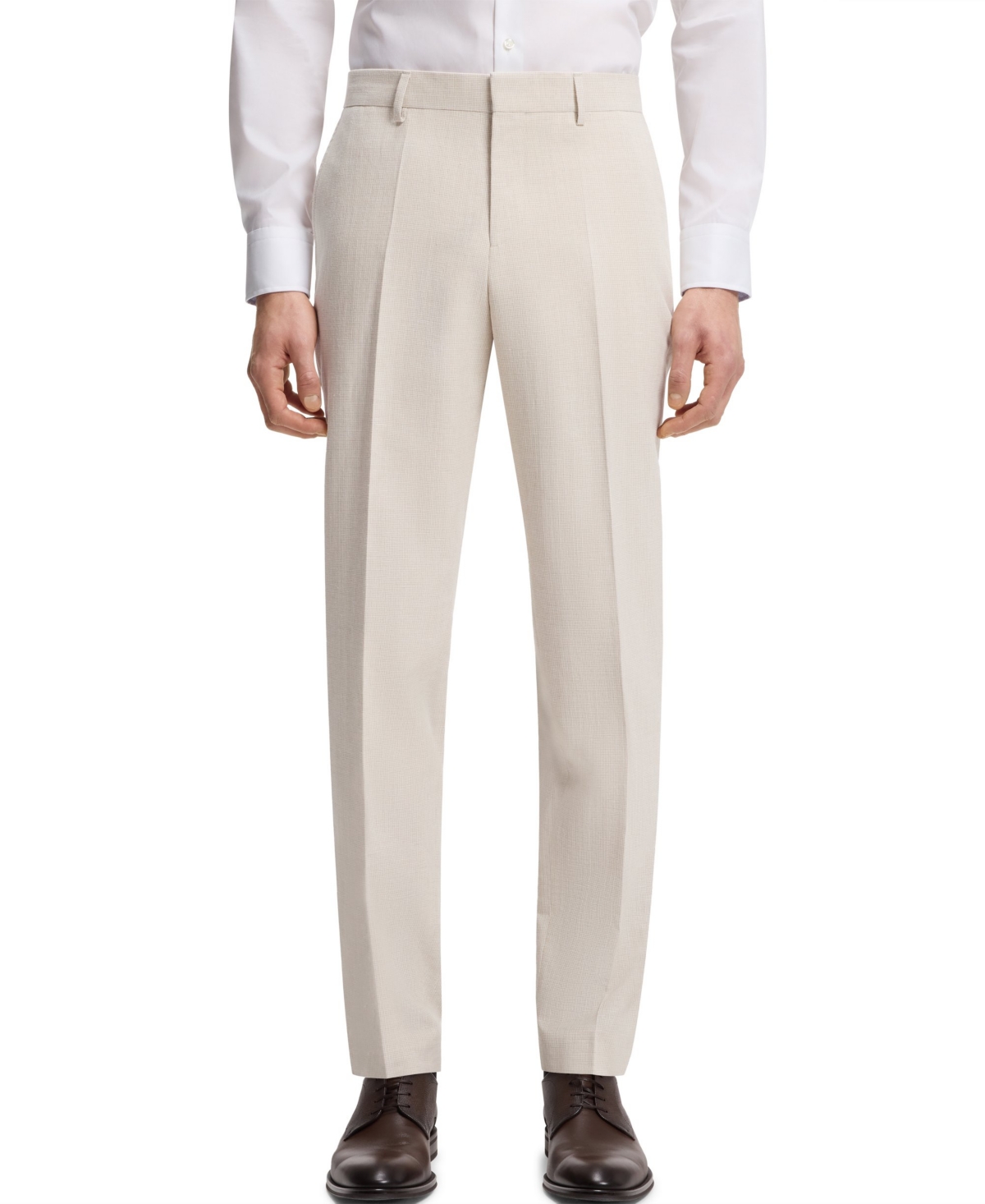 Click here for Boss by Hugo Boss Mens Micro Pattern Slim-Fit Trou... prices