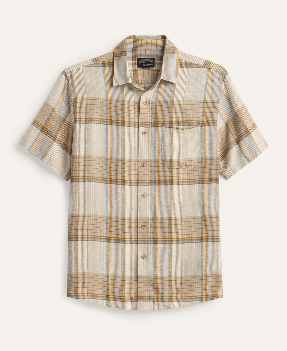 Click here for Pendleton Mens Short-Sleeve Regular-Fit Shirt - Ec... prices