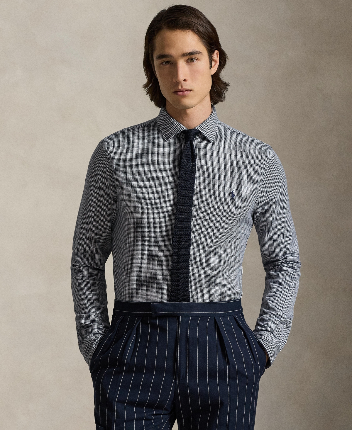 Click here for Polo Ralph Lauren Mens Glen Plaid Spread Collar Sh... prices