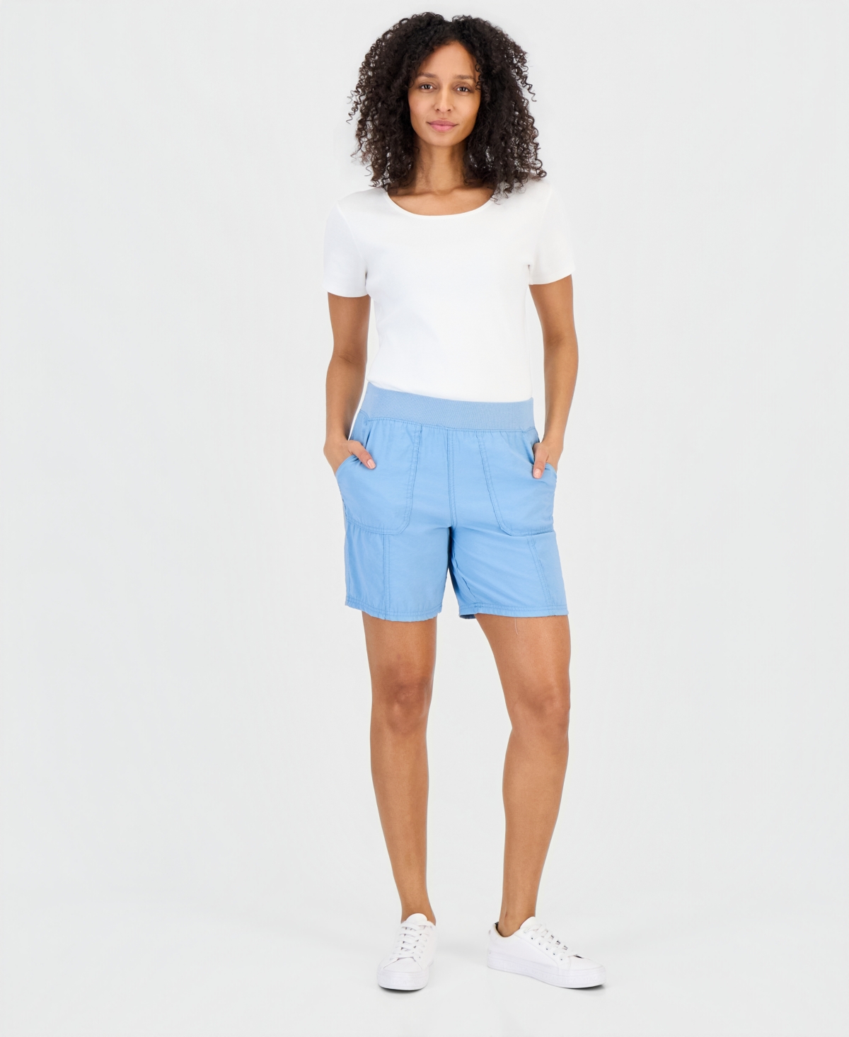 Click here for Style & Co Womens Pull-On Utility-Pocket Shorts  C... prices
