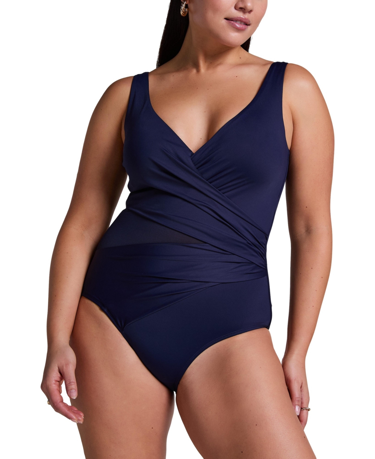 Click here for Hunkemoller Womens Shaping Shell Mesh Swimsuit - E... prices