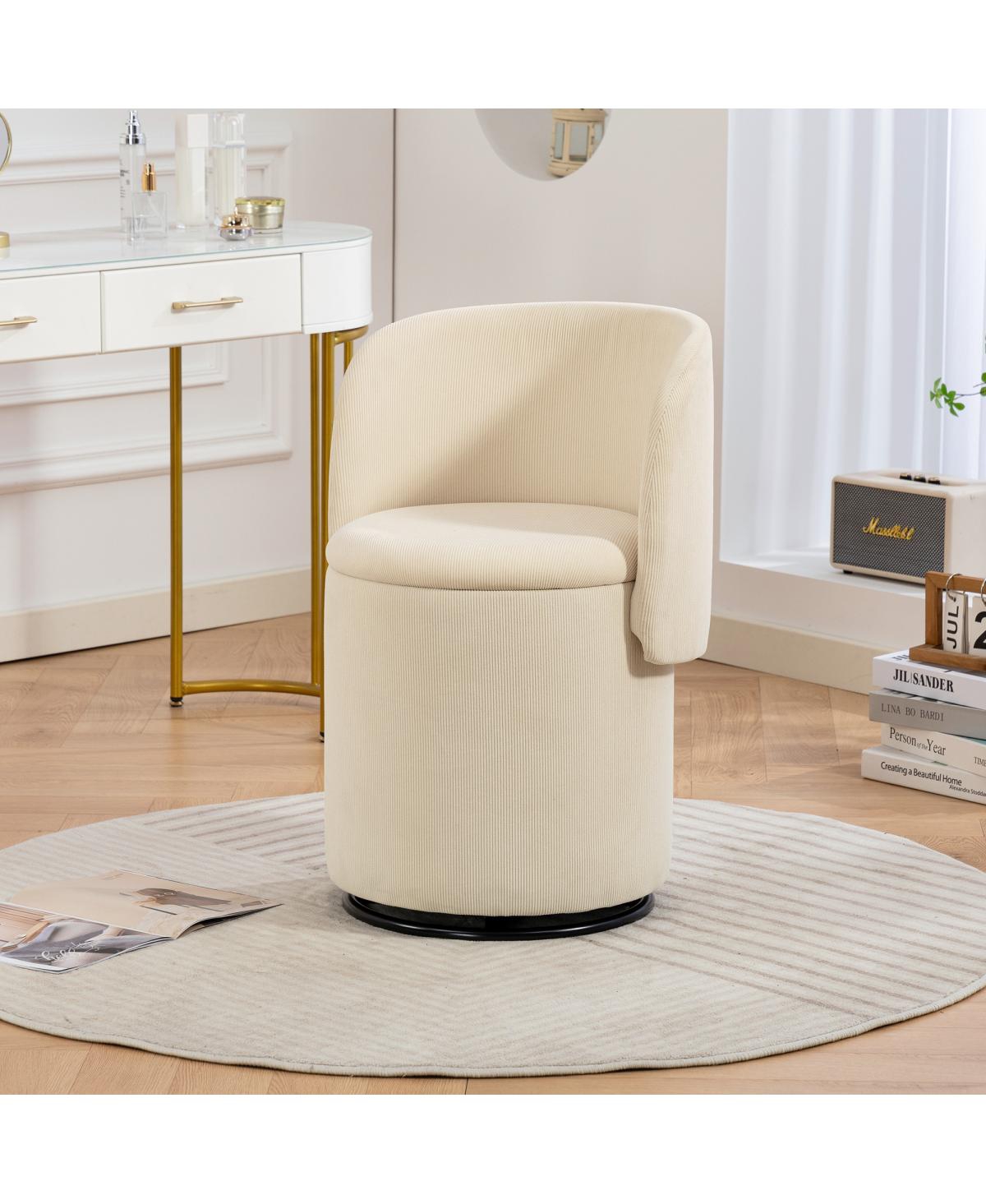 Click here for Streamdale Stylish Swivel Barrel Chair with Storag... prices