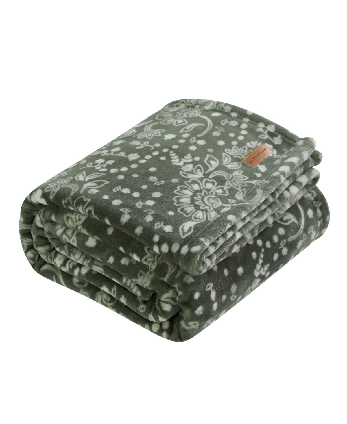 Click here for Lucky Brand Clovers Plush Throw  50 x 70 - Bandana... prices