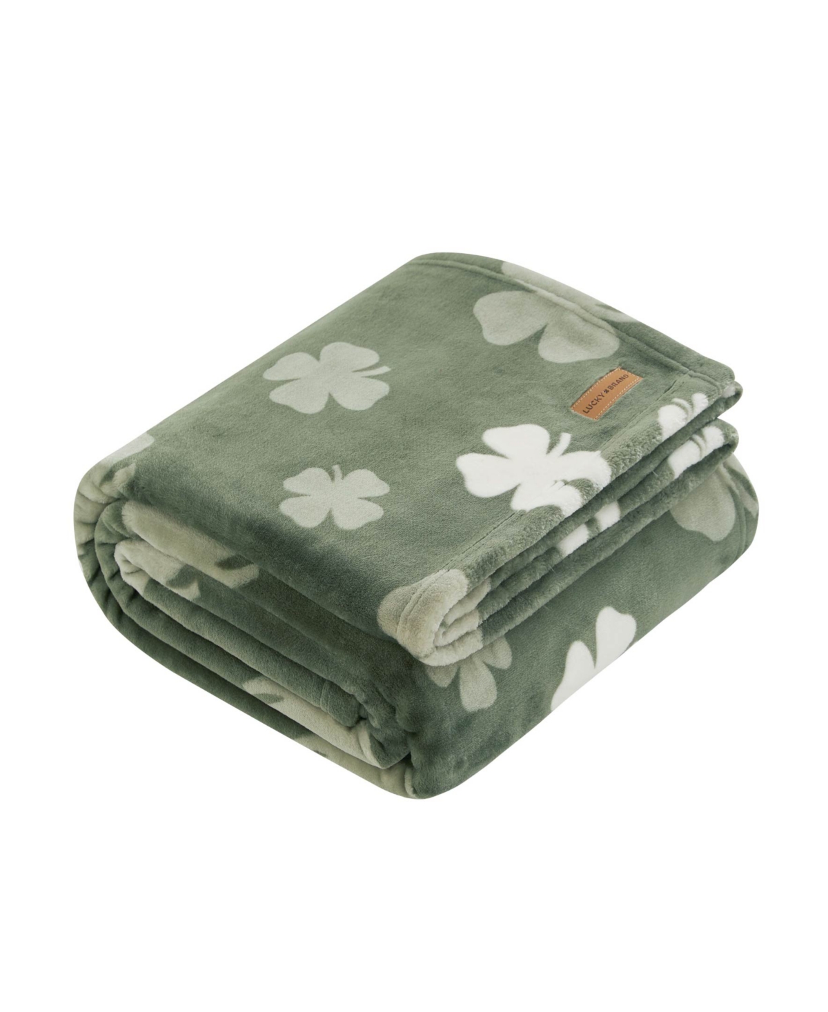 Click here for Lucky Brand Clovers Plush Throw  50 x 70 - Clover... prices