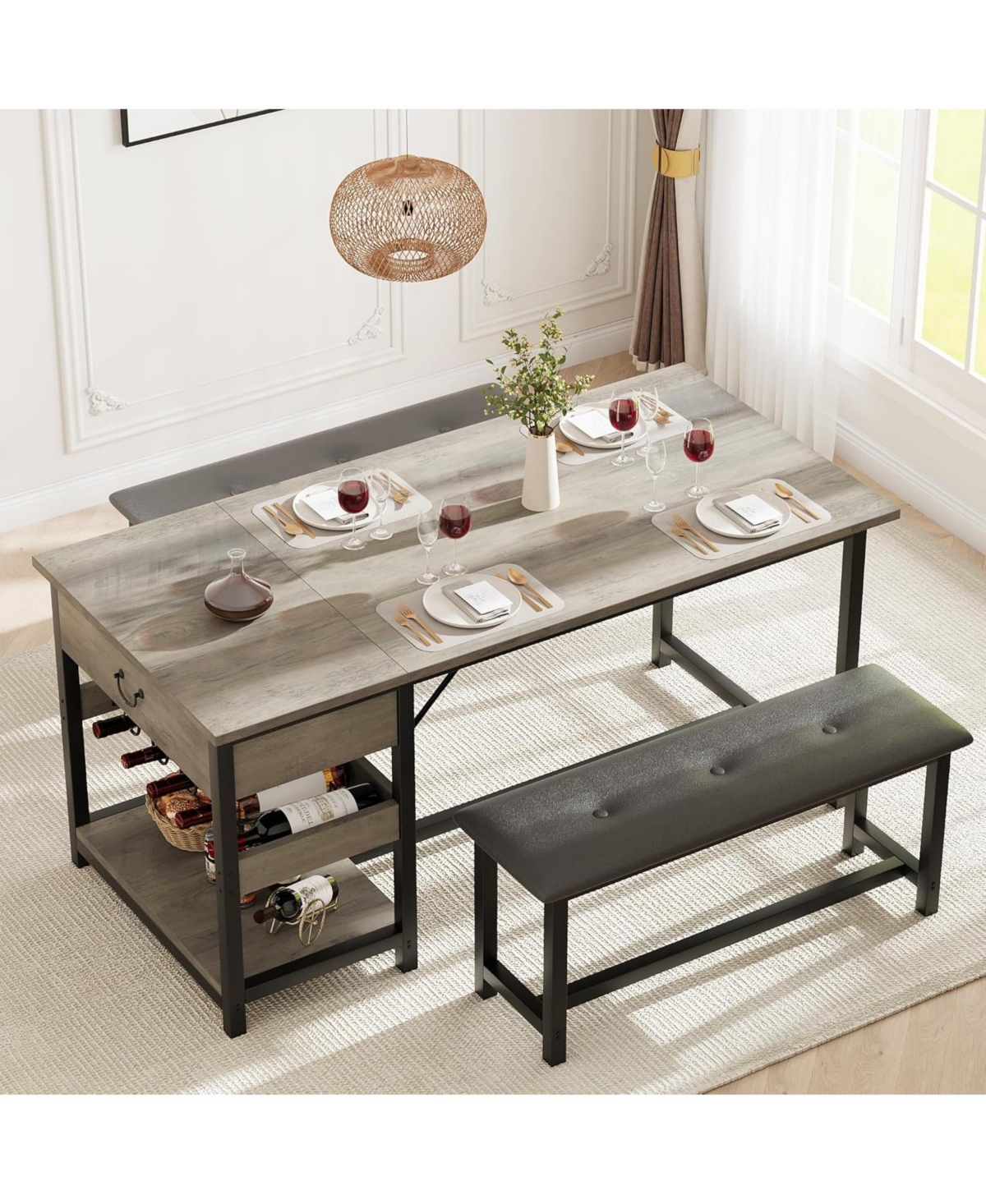 Click here for gaomon Dining Table Set for 4 Kitchen Dining Table... prices