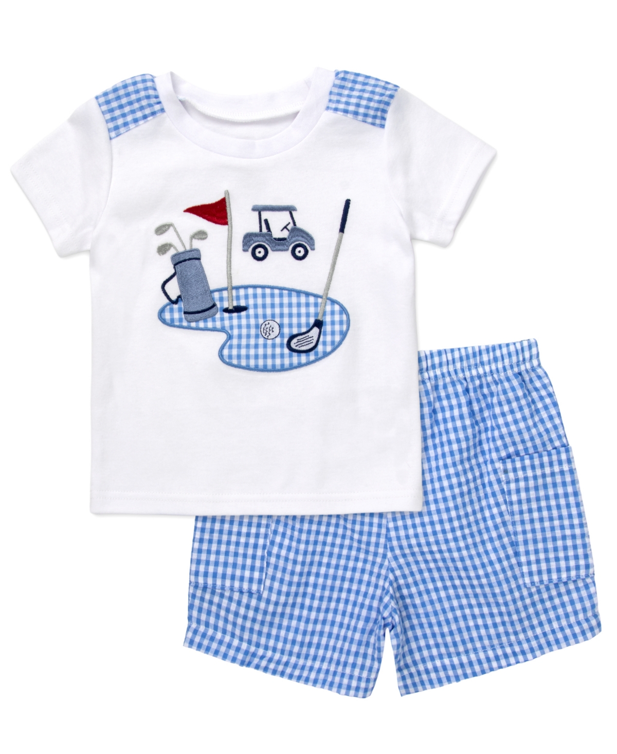 Click here for Baby Essentials Baby Boys Golf Cart Crewneck T-Shi... prices