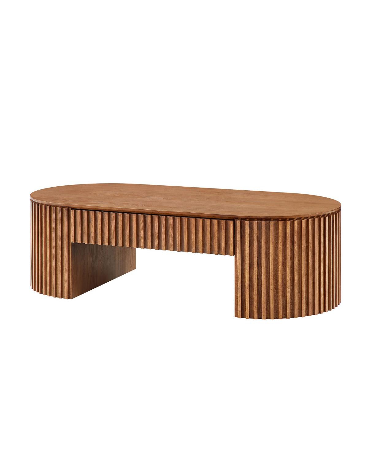 Click here for Streamdale Furniture Oval Wood Coffee Table with D... prices