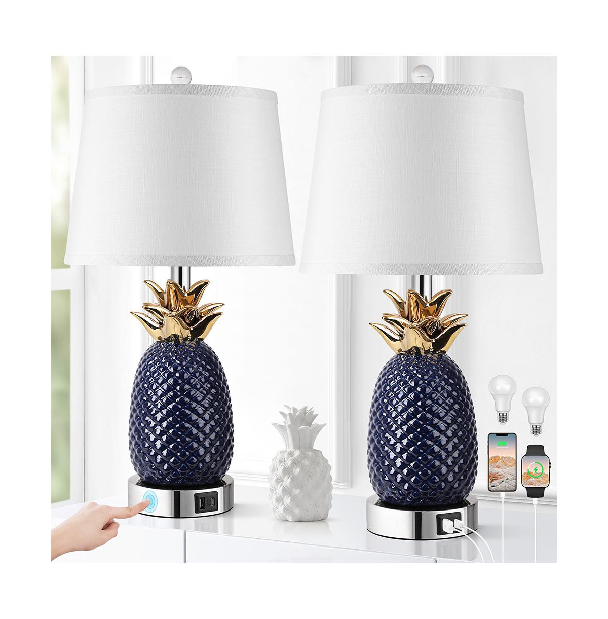Click here for Sofucor 22-inch Pineapple Table Lamps Set of 2  3... prices