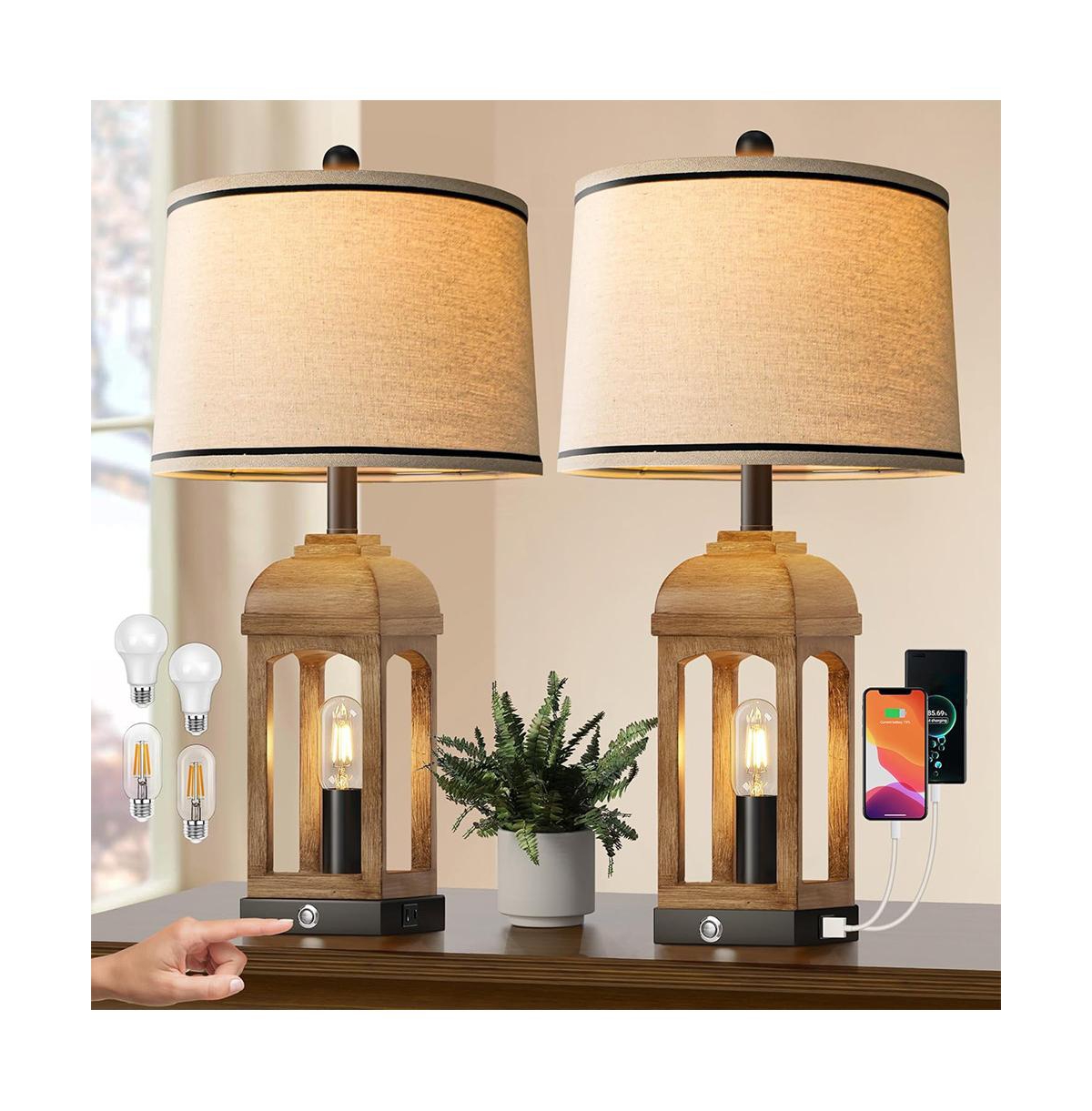 Click here for Sofucor 26-inch Table Lamp for Living Room  Farmho... prices