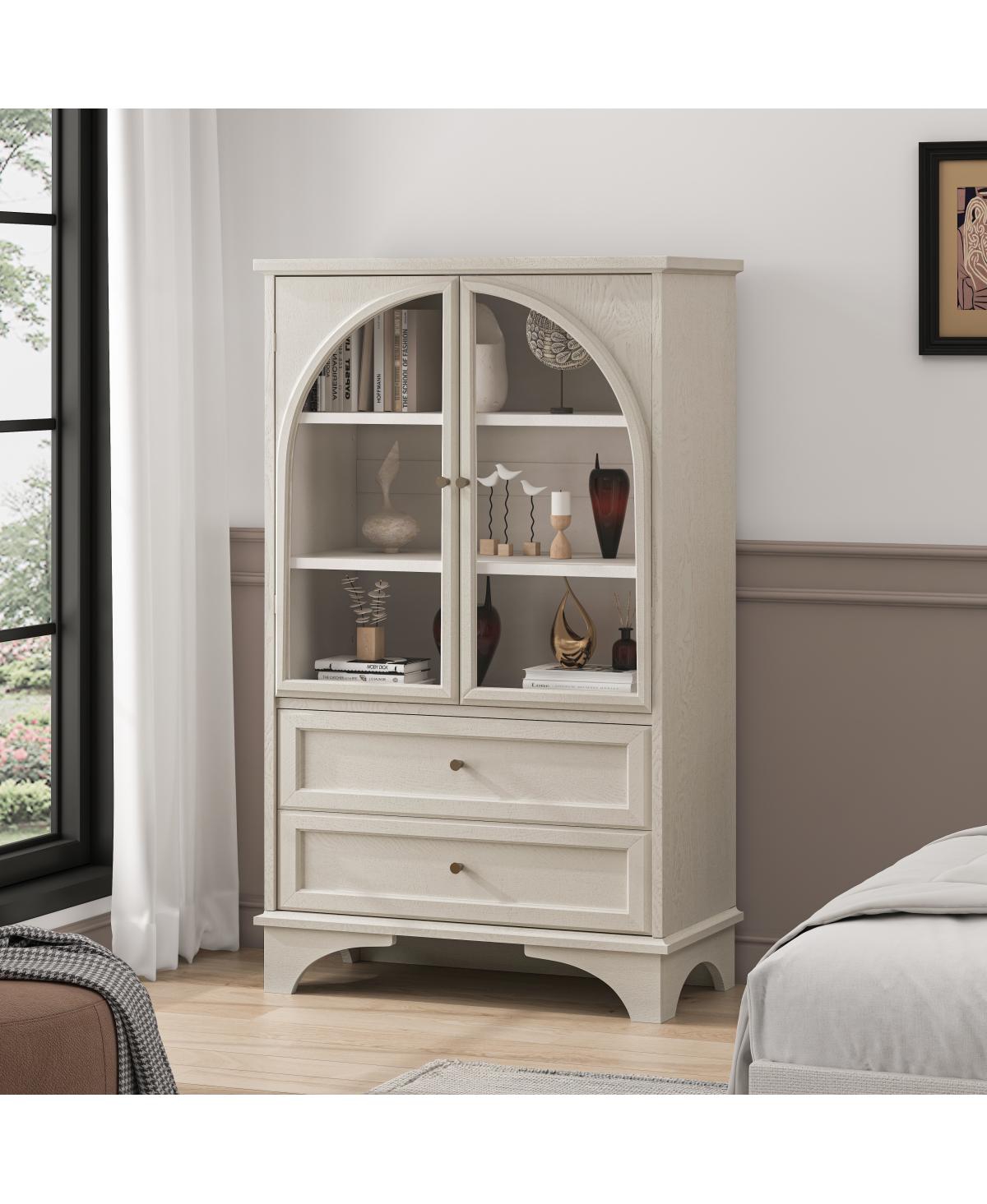 Click here for Streamdale Furniture Glass Door Display Cabinet wi... prices