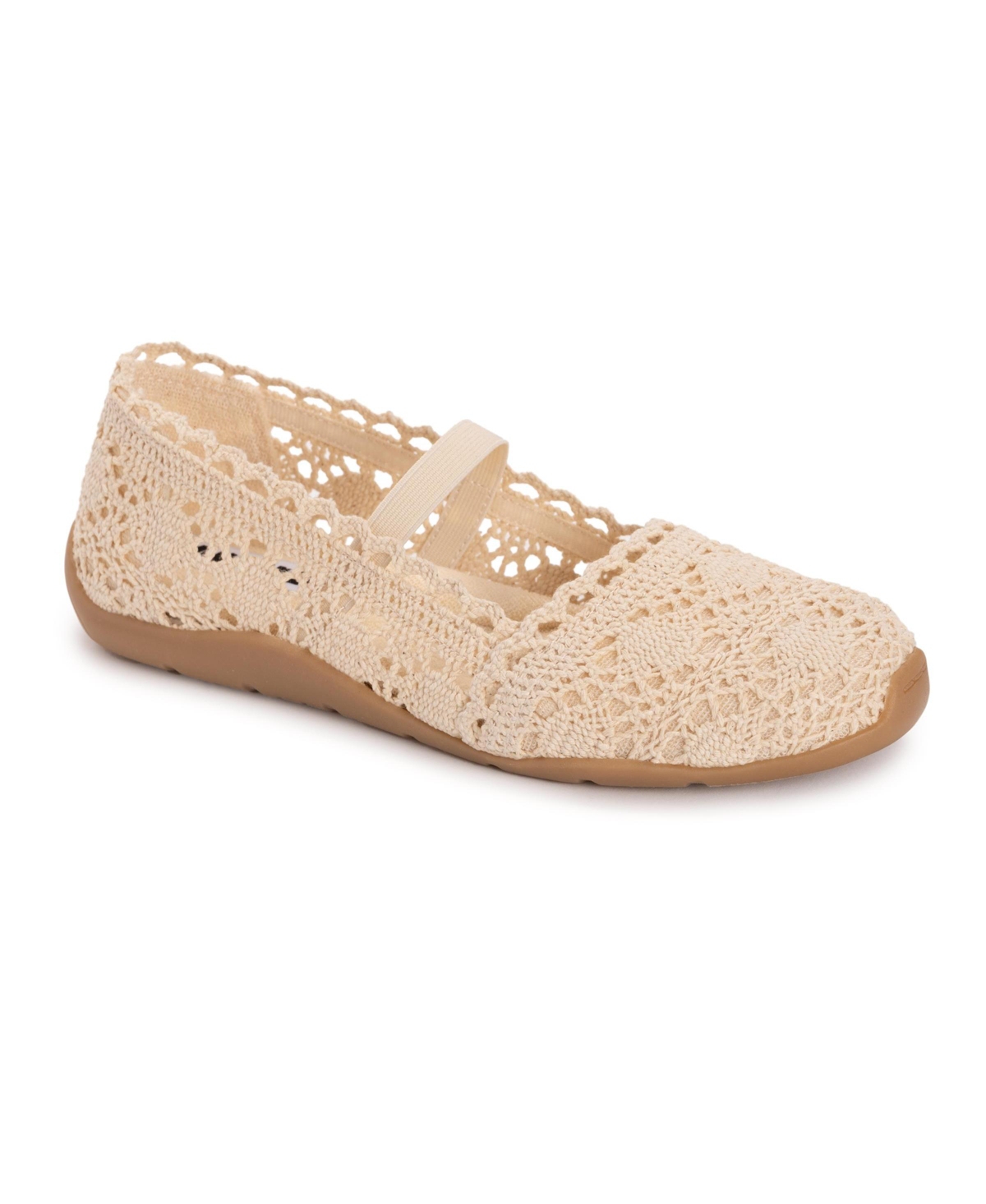 Click here for Muk Luks Womens Shelby Ballerina Shoe - Natural prices