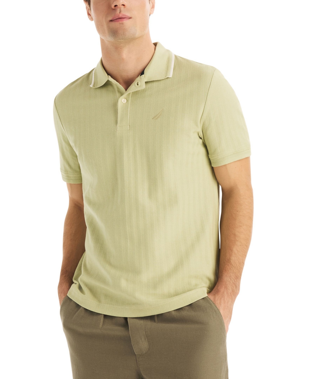Click here for Nautica Mens Short-Sleeve Polo Shirt - Delta Moss prices