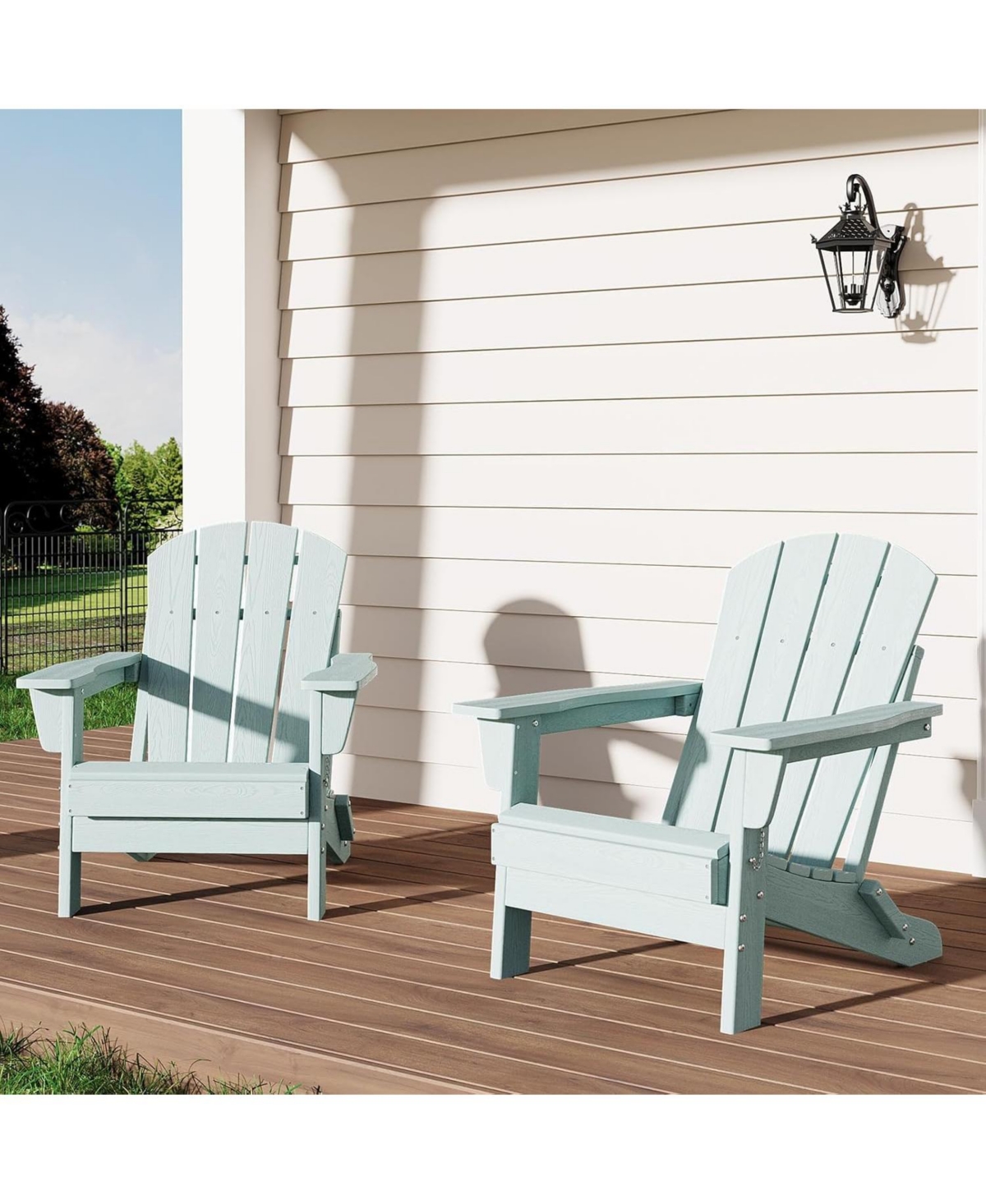 Click here for gaomon Oversized Folding Adirondack Chairs Set of... prices