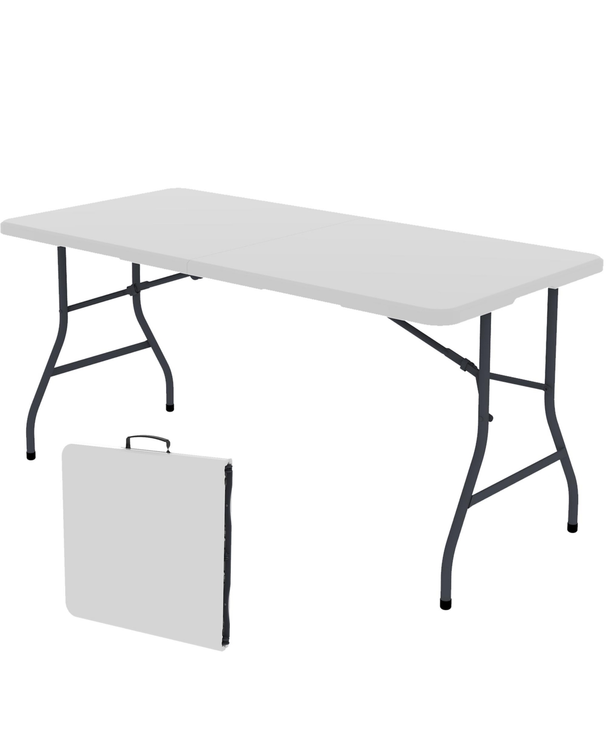 Click here for Decksplore 5 Foot Blow Molded Folding Table Foldab... prices