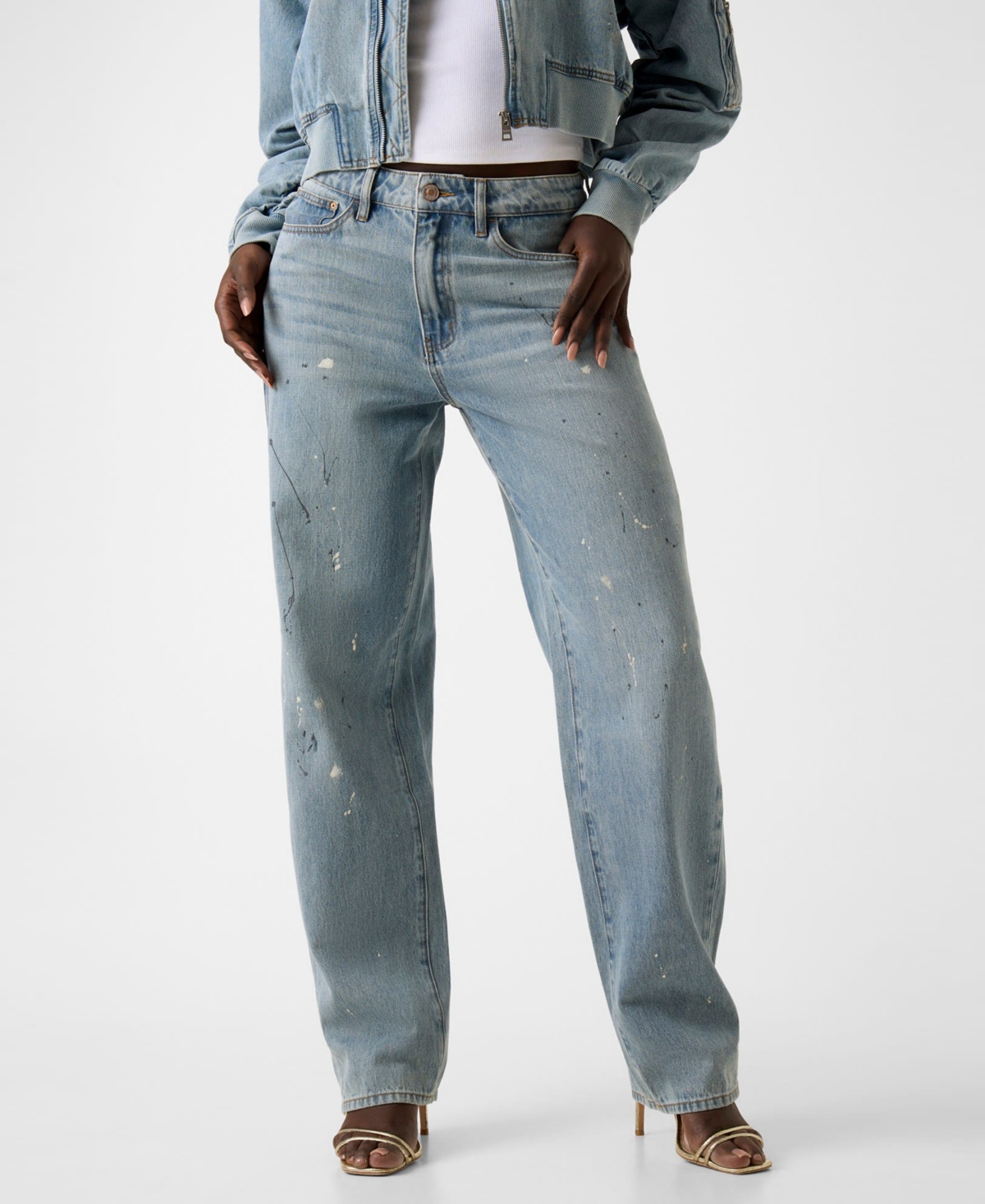 Click here for Guess Womens Relaxed Barrel High-Rise Jeans - COVA prices