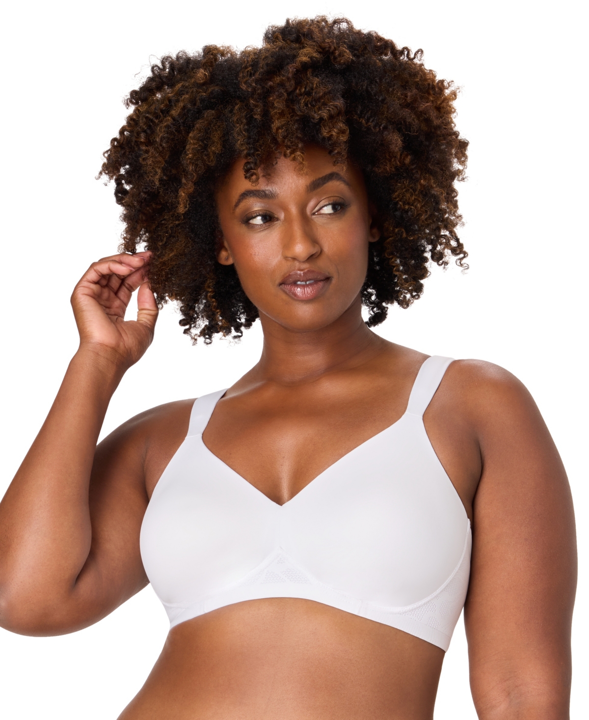 Bali Womens Coolest Smoothing Foam Wireless Bra - White