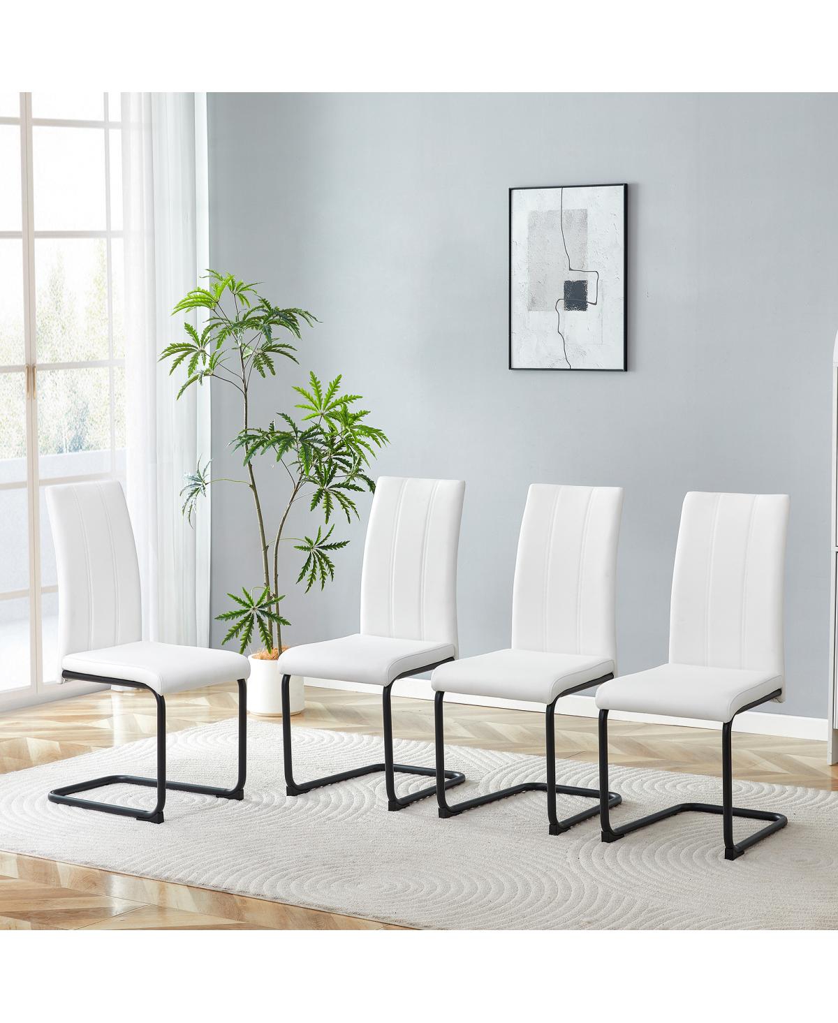 Click here for Streamdale 4-Pack Pu Upholstered Dining Chairs wit... prices