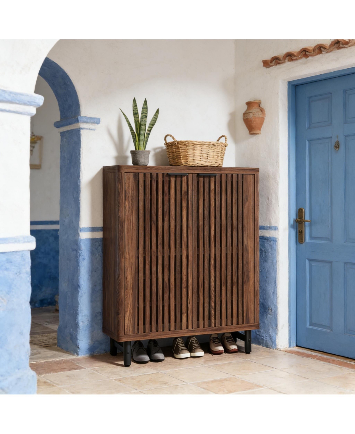 Click here for Clihome Wooden Storage Cabinet Shoe Cabinet for En... prices