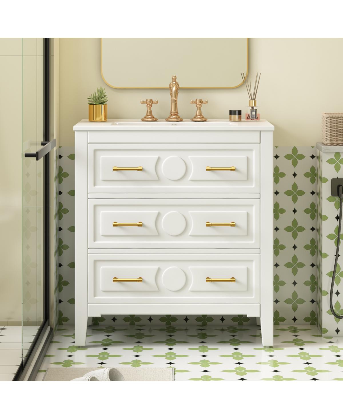 Click here for Sillysis 30" Bathroom Vanity with Ceramic Sin... prices