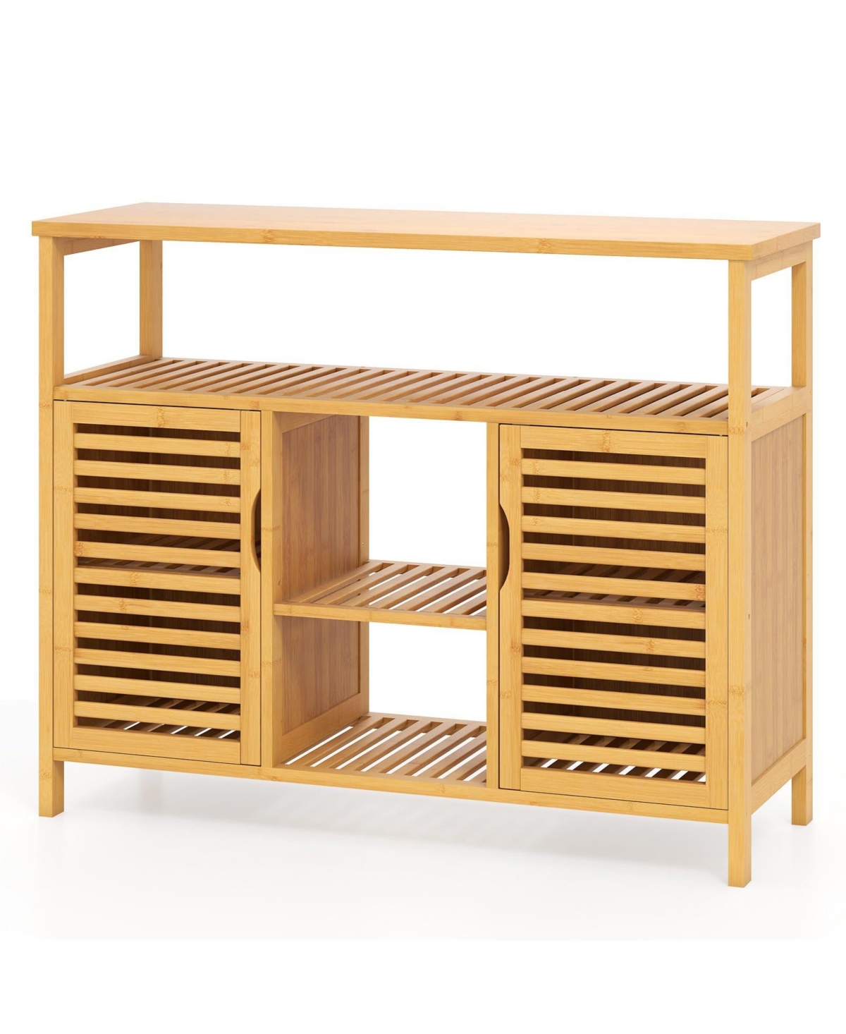 Click here for Volenca Bamboo Bathroom Storage Cabinet with Doors... prices
