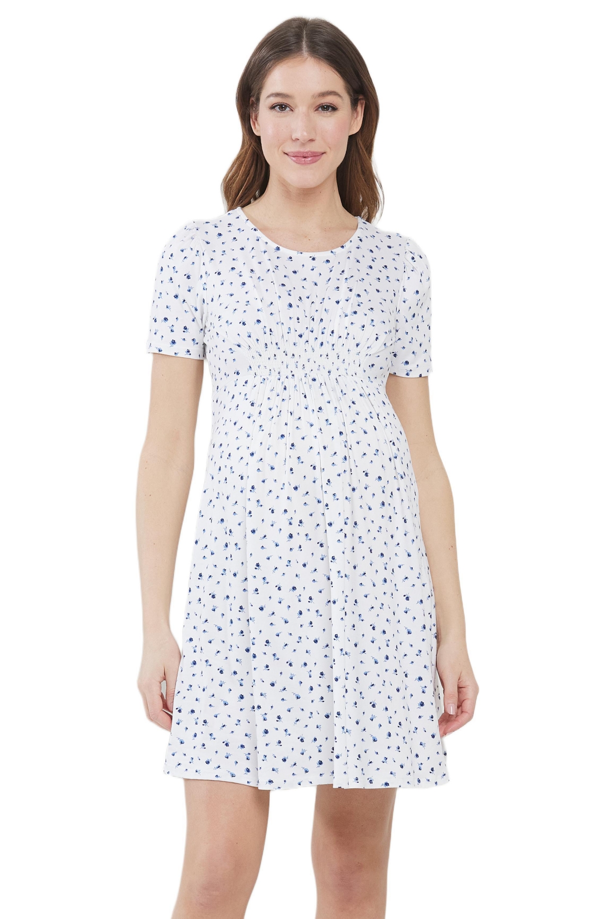 Click here for Hello Miz Maternity Floral Empire Waist Short Slee... prices