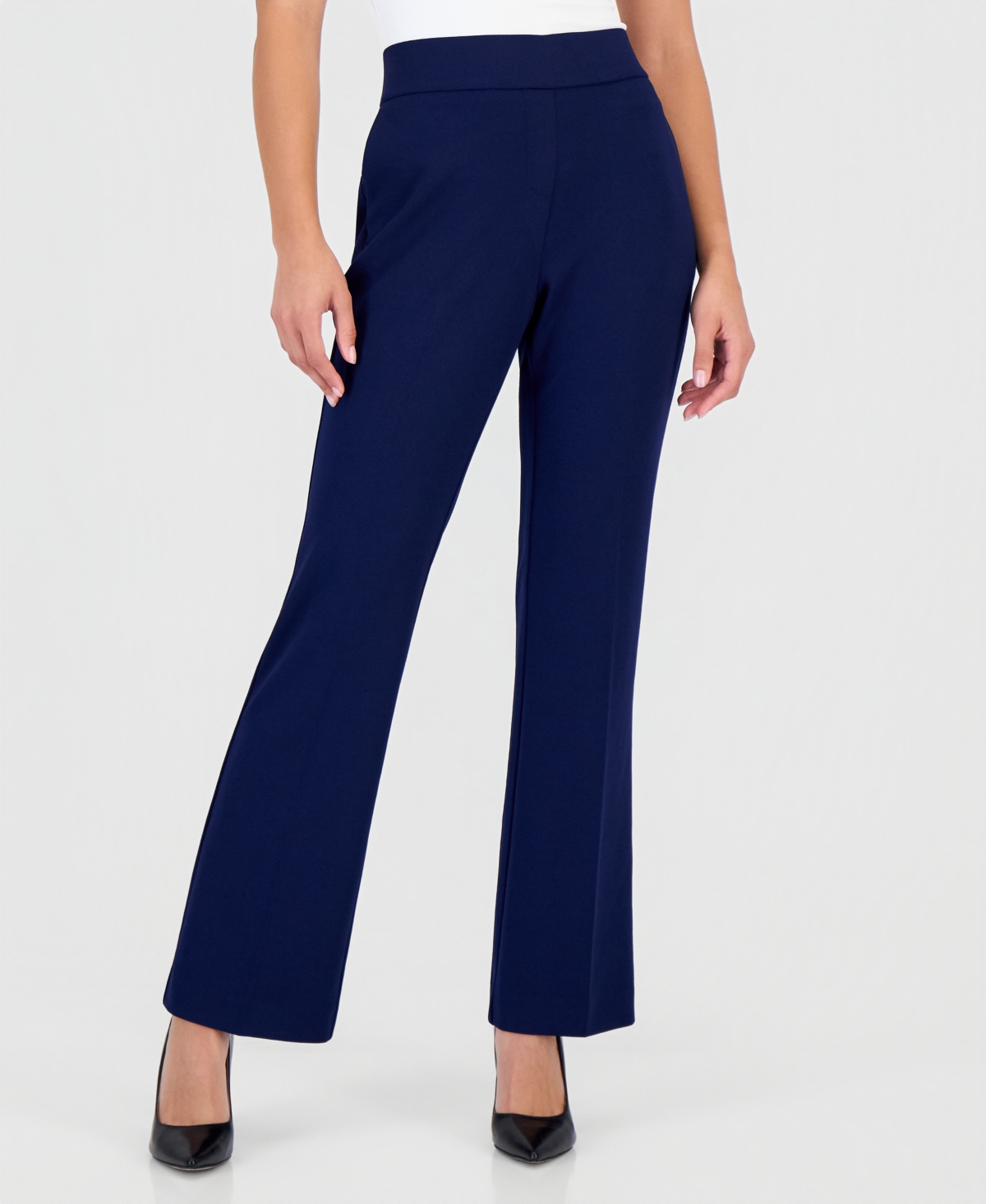 Click here for Ak Anne Klein Petite Pull-On Straight-Leg Pants -... prices
