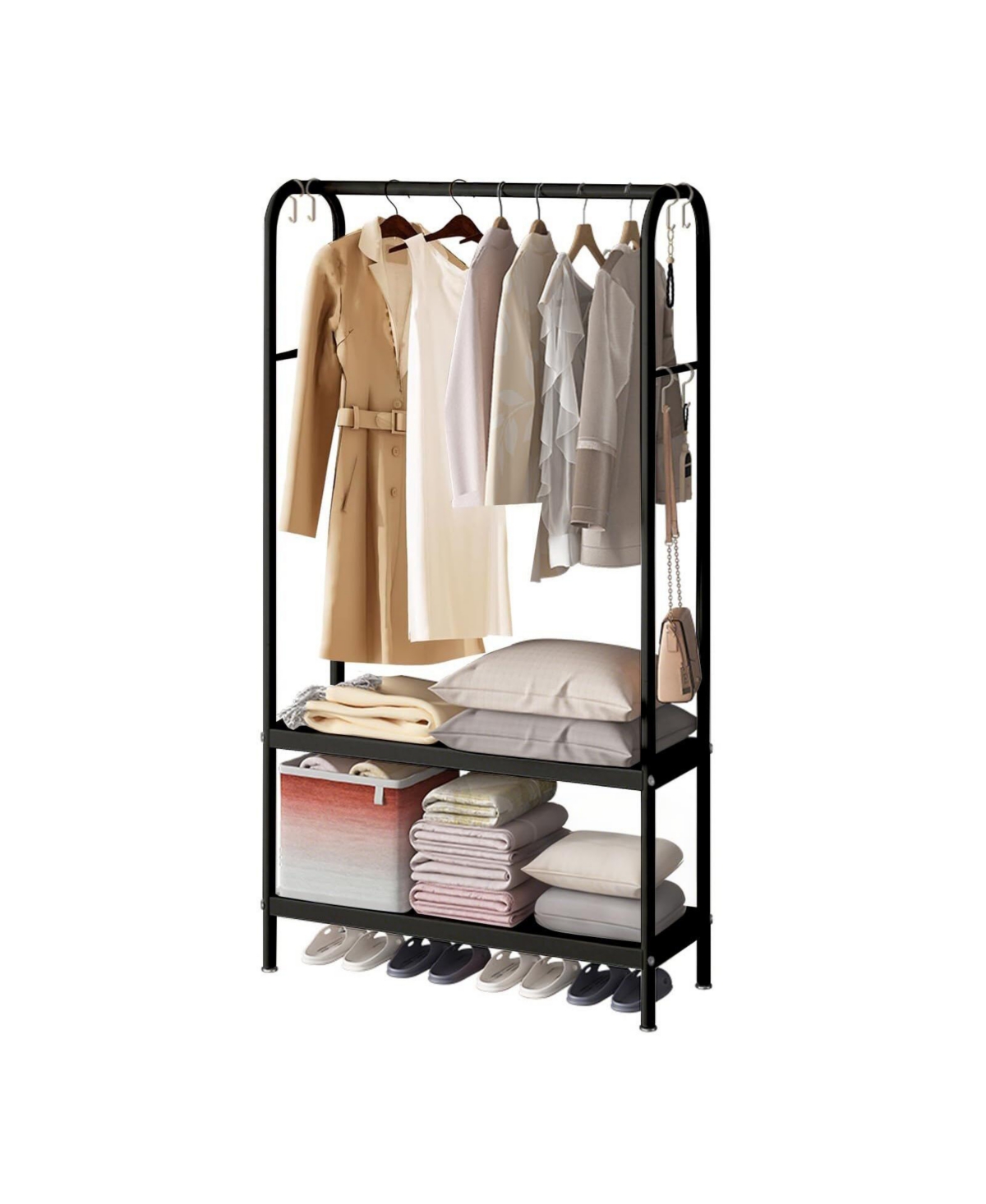 Click here for gaomon Portable Heavy-Duty Metal Garment Rack - Fr... prices