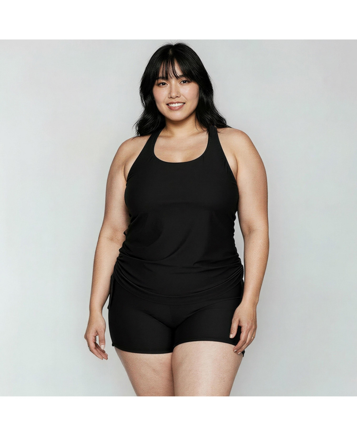 Click here for Calypsa Plus Size Maya Tankini Swim Top with Remov... prices