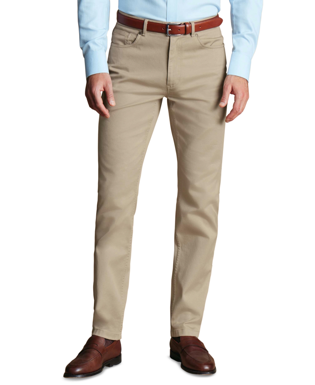 Click here for Charles Tyrwhitt Mens Slim-Fit Garment-Dyed Twill... prices