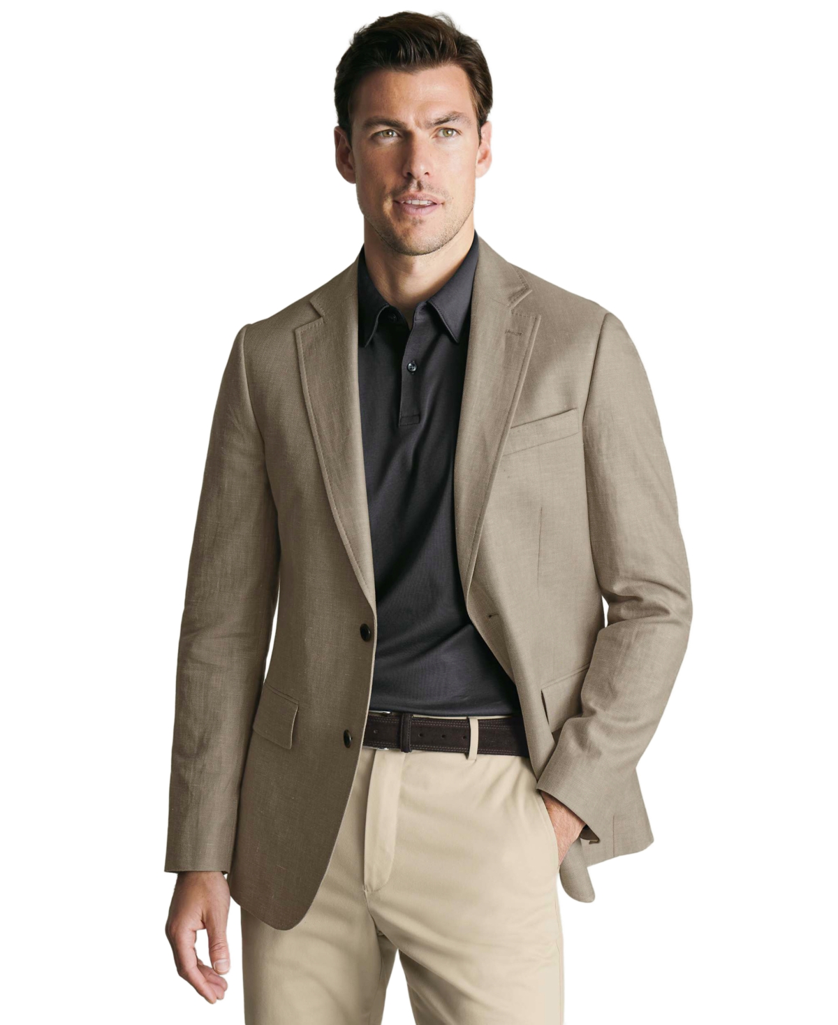 Click here for Charles Tyrwhitt Mens Slim-Fit Blazer - Limestone prices