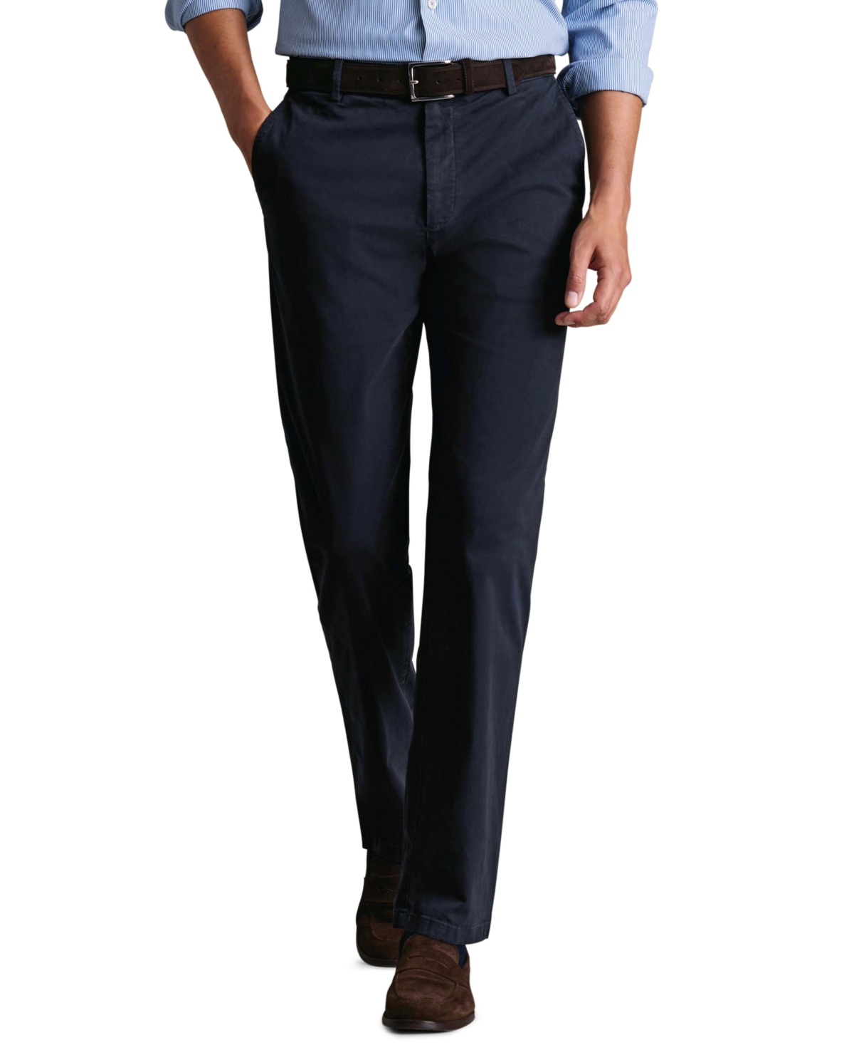 Click here for Charles Tyrwhitt Mens Tan Slim-Fit Washed Chinos P... prices