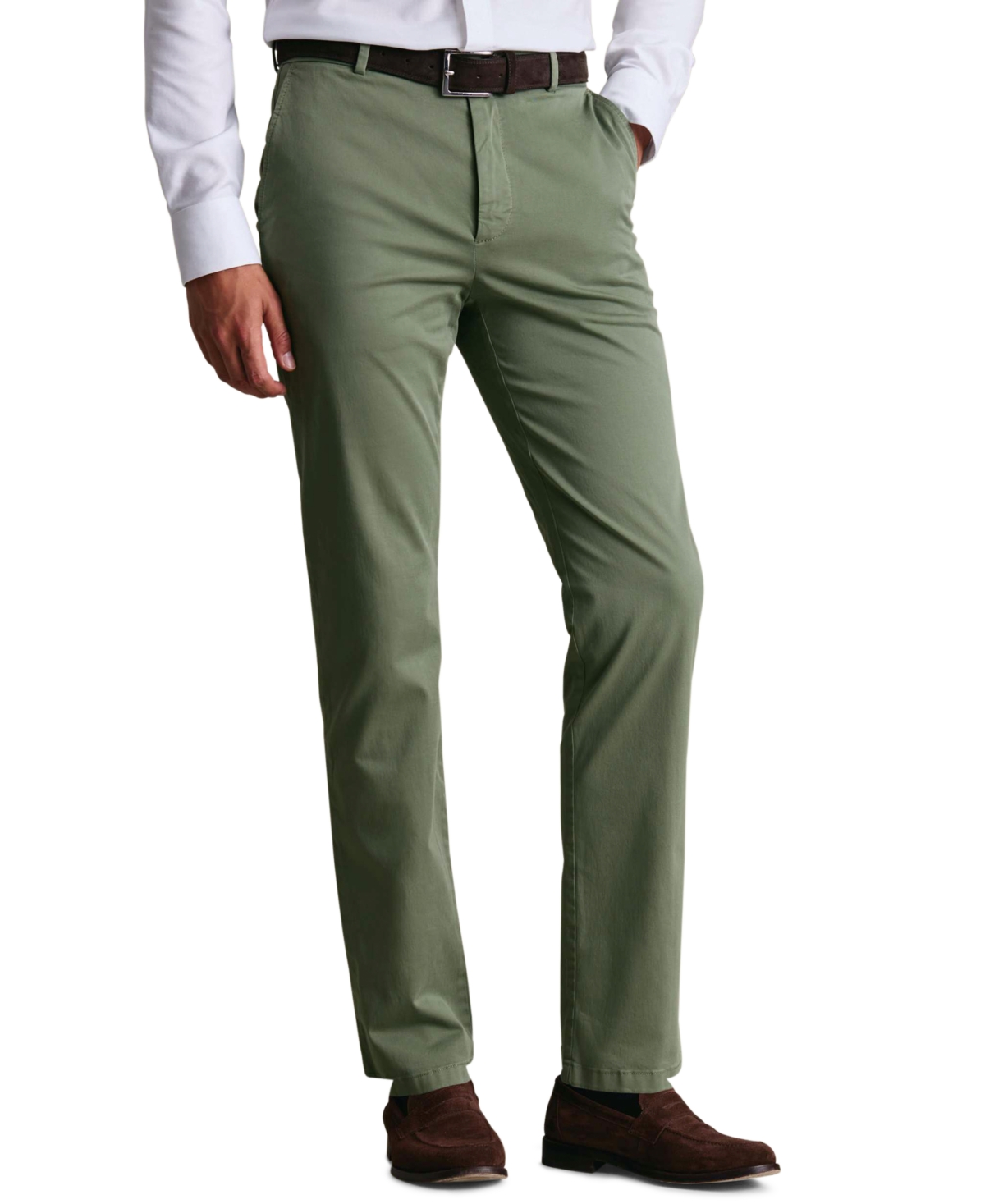Click here for Charles Tyrwhitt Mens Tan Slim-Fit Washed Chinos P... prices