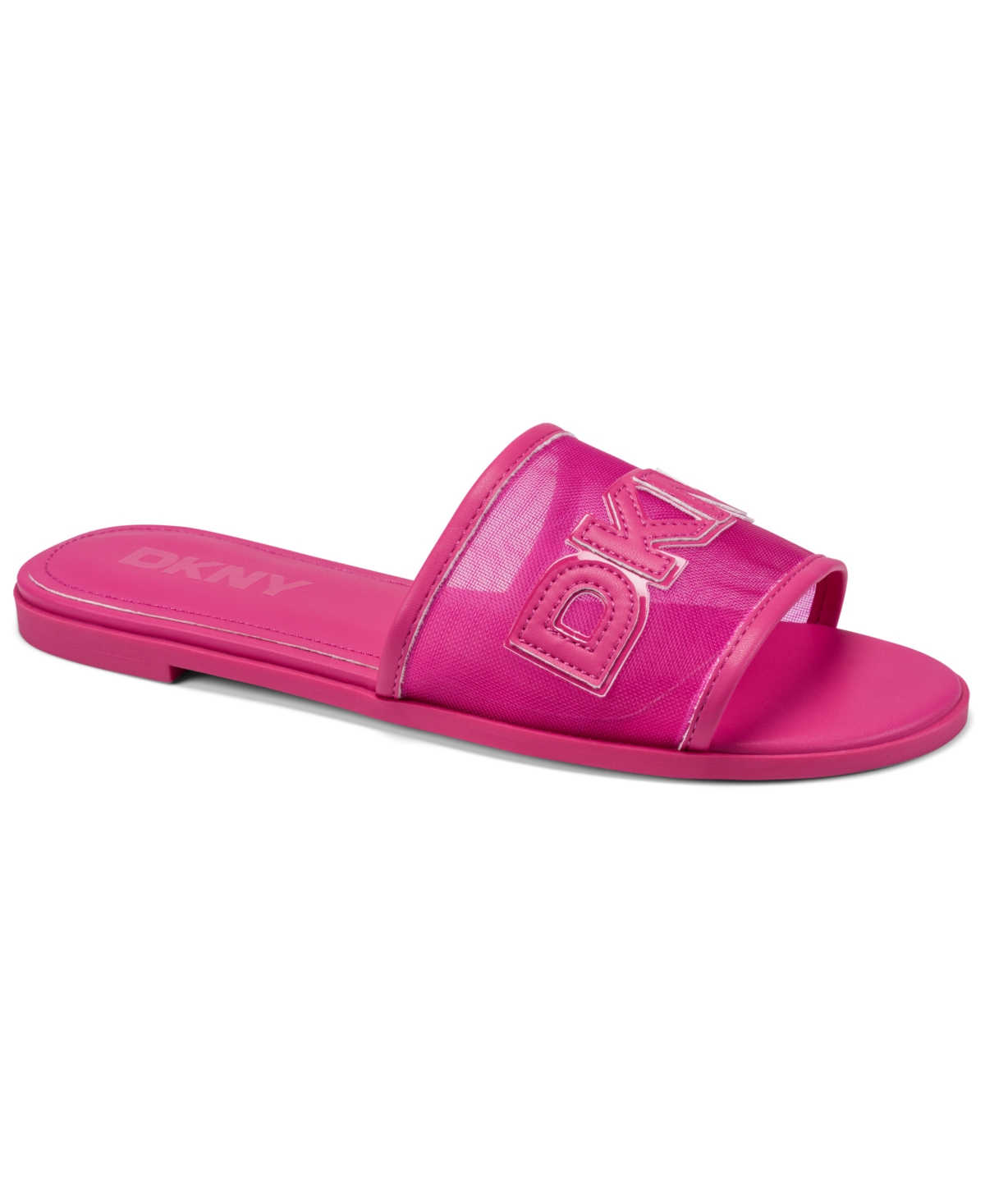 Click here for Dkny Womens Wren Slide Flat Sandals - Hot Pink prices