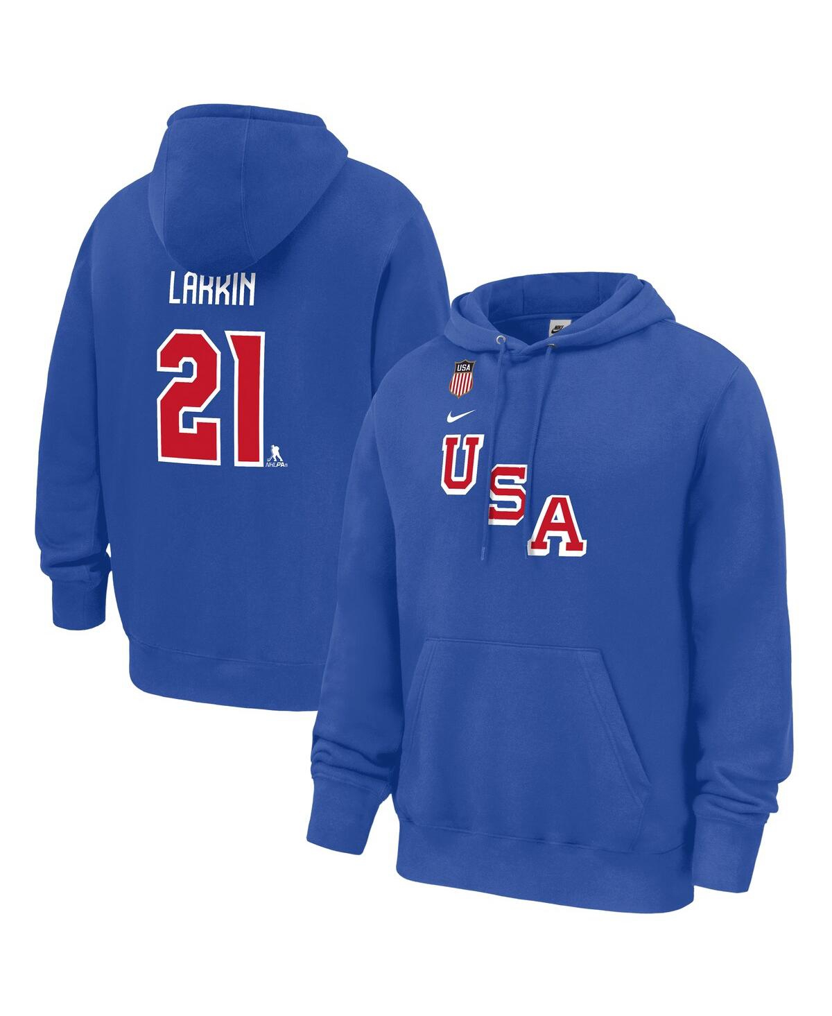 Click here for Nike Mens Dylan Larkin Royal Us Hockey 2026 Name N... prices