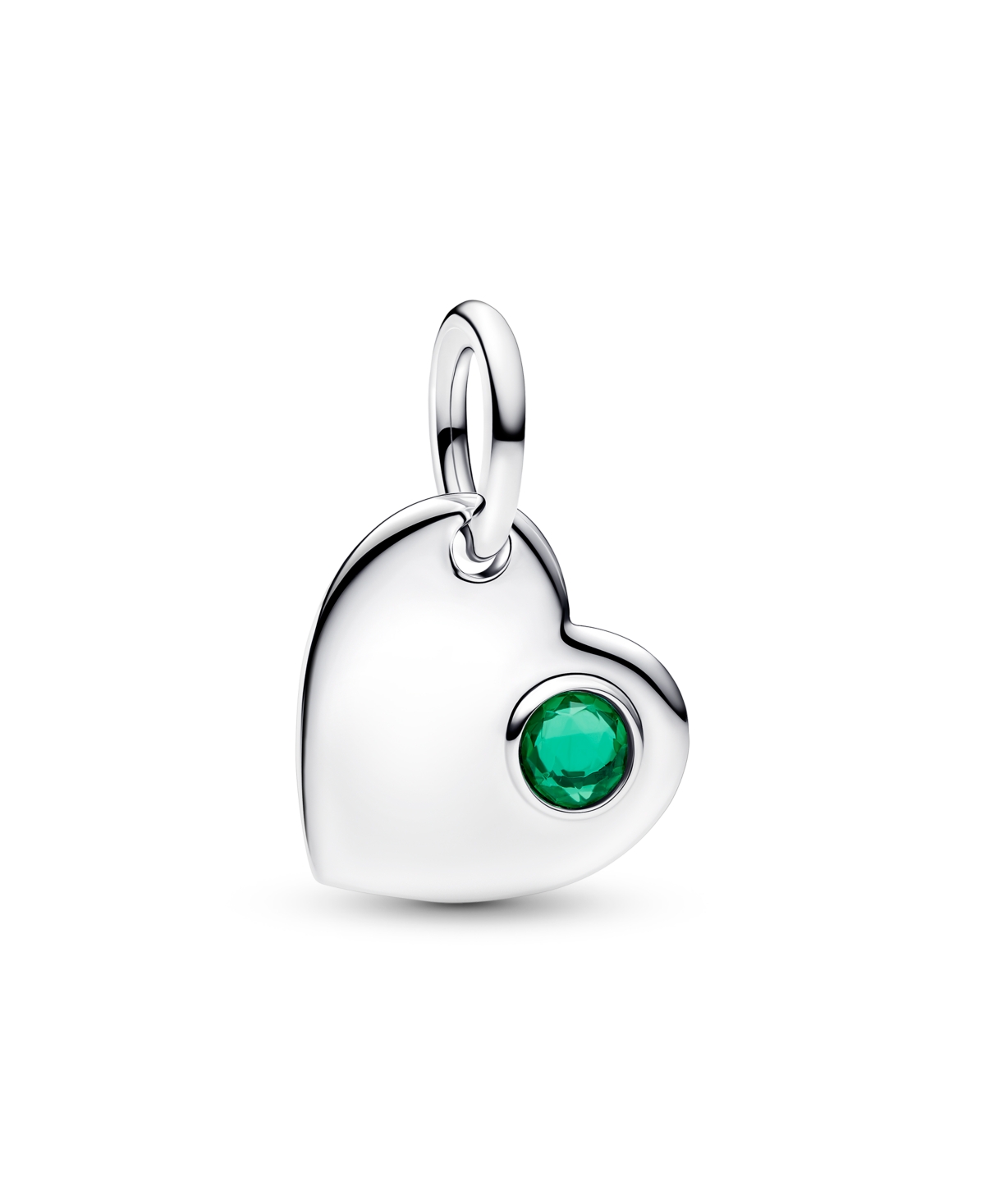 Click here for Pandora May Engravable Heart Green Stone Dangle Ch... prices