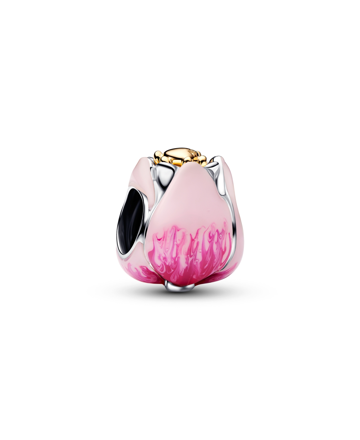 Click here for Pandora Pink Tulip Charm - Two-Tone prices