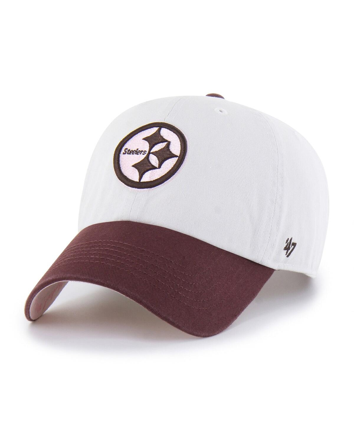 Click here for 47 Brand Mens Womens Stone/Burgundy Pittsburgh Ste... prices