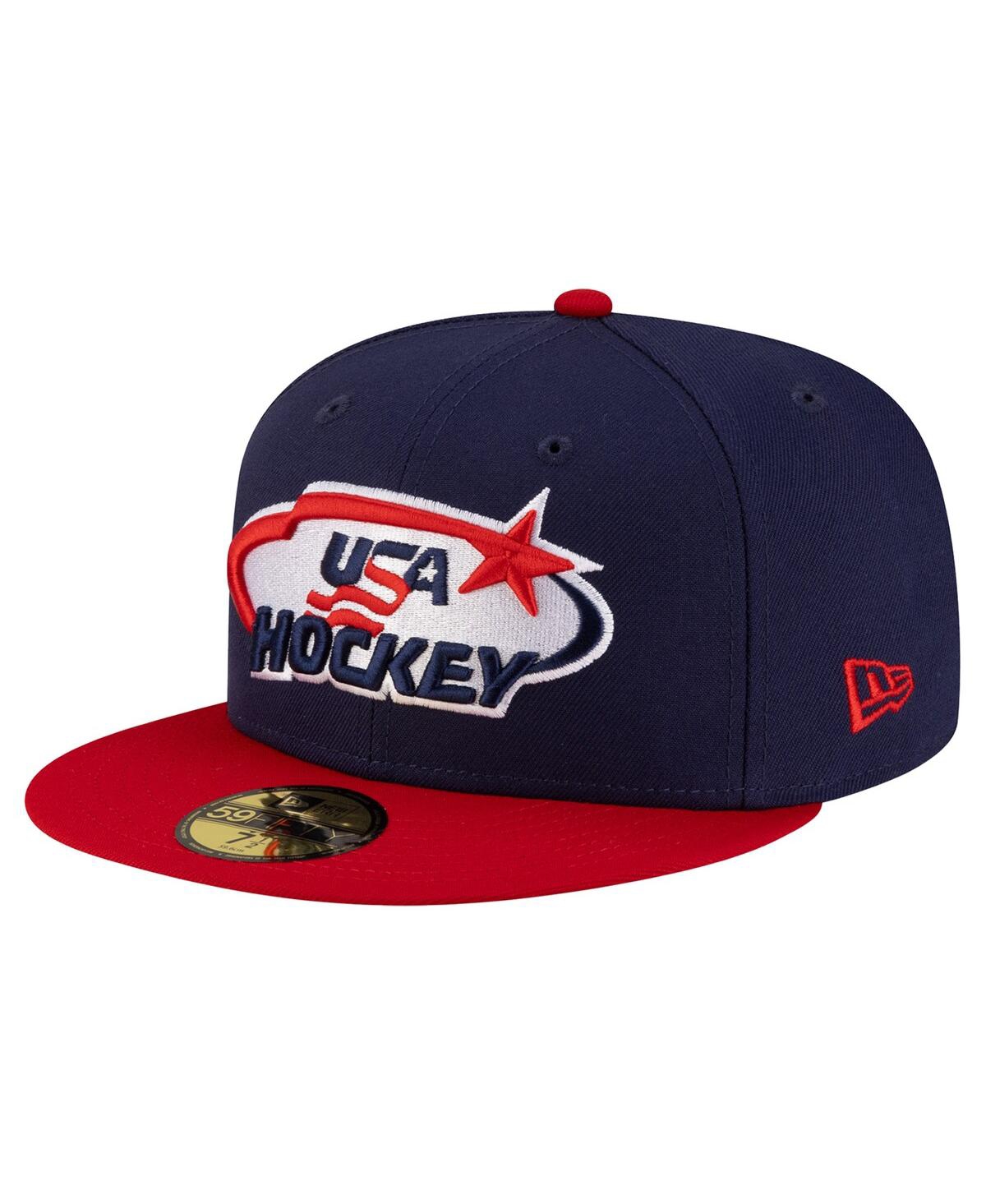Click here for New Era Mens Navy/Red Us Hockey 2-Tone 59FIFTY Fit... prices
