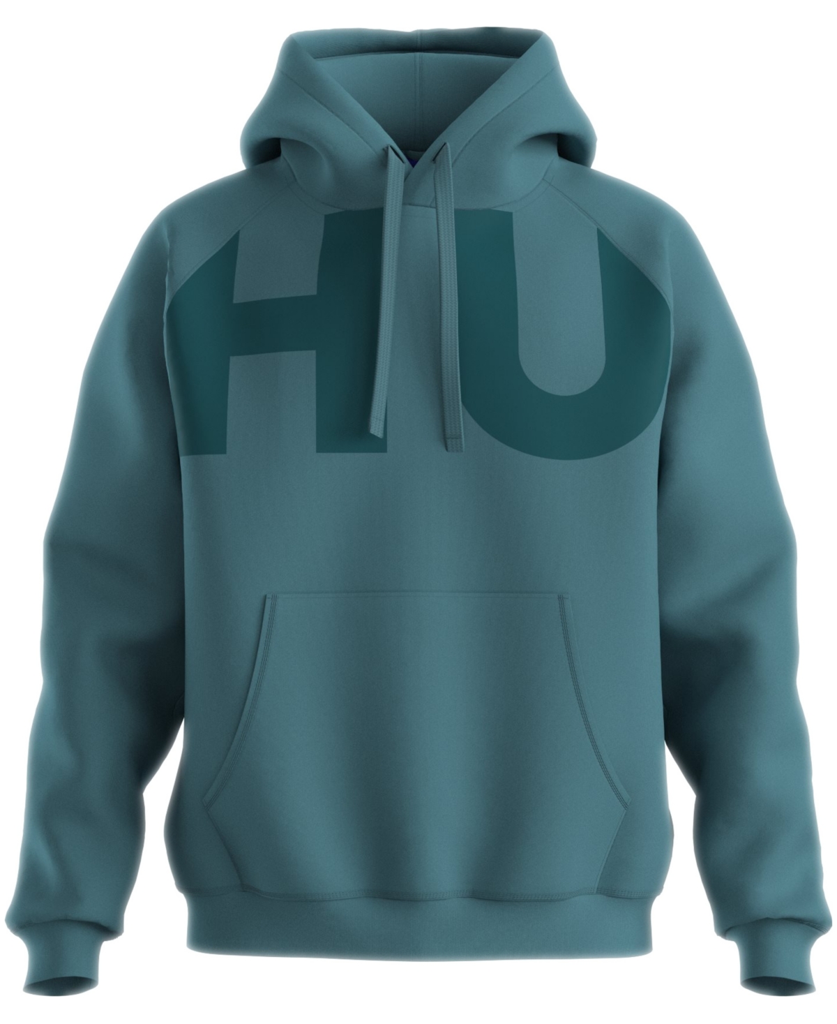 Click here for Hugo Boss Mens Graphic Print Hoodie - Teal prices