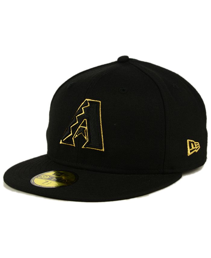 New Era Arizona Diamondbacks Black On Metallic Gold 59FIFTY Fitted Cap ...