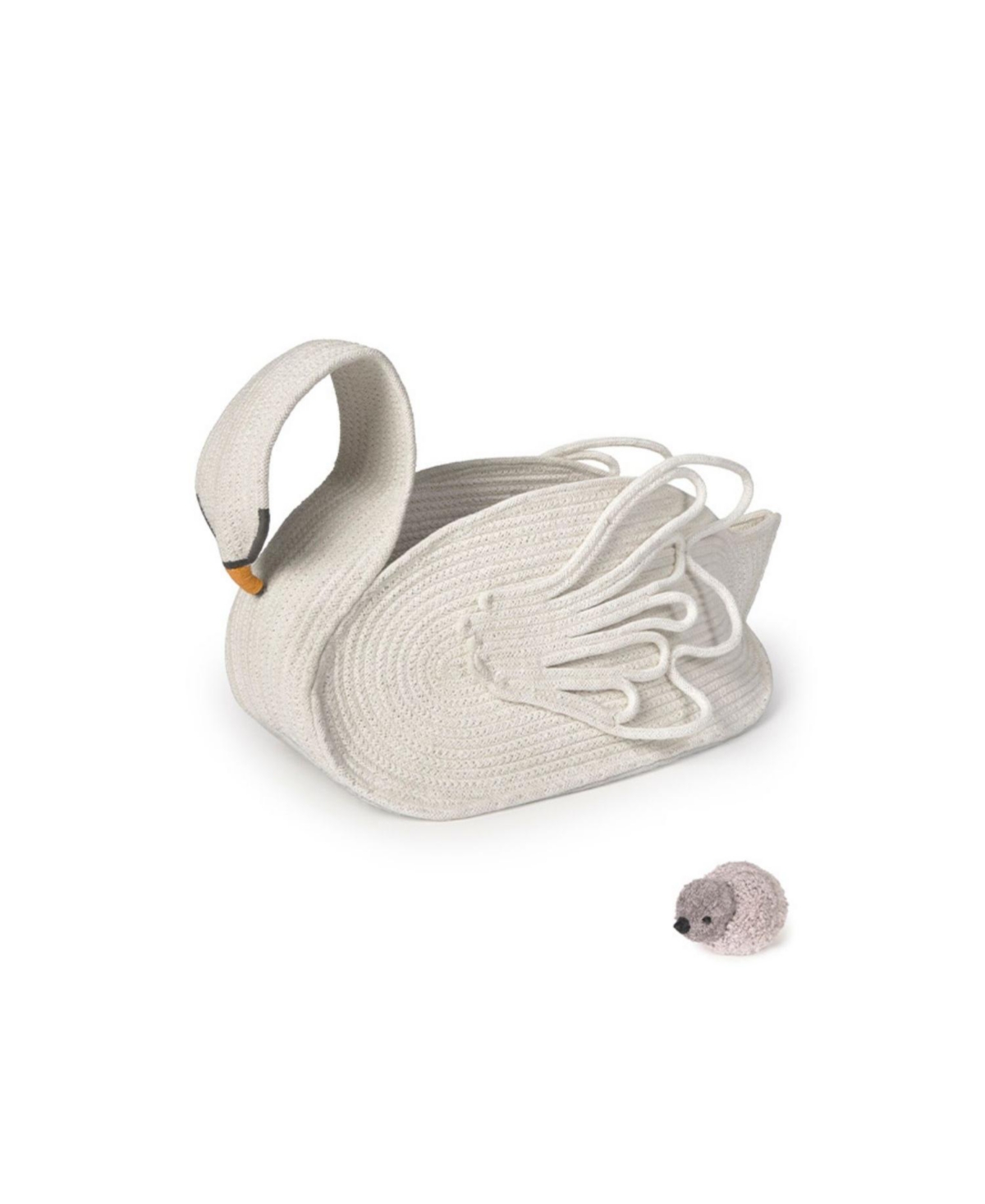 Click here for Lorena Canals Basket Swan - Ivory  orange  grey  r... prices