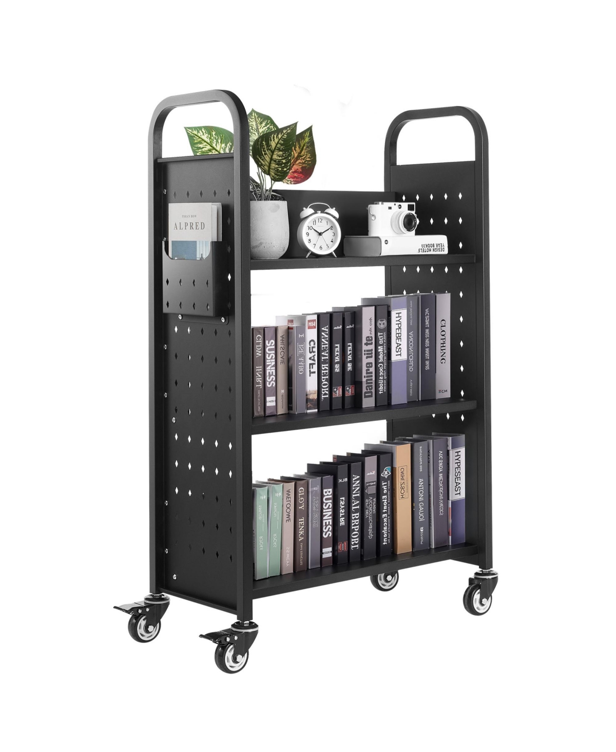 Click here for Rainsken Rolling Library Book Cart - 3-Tier Single... prices