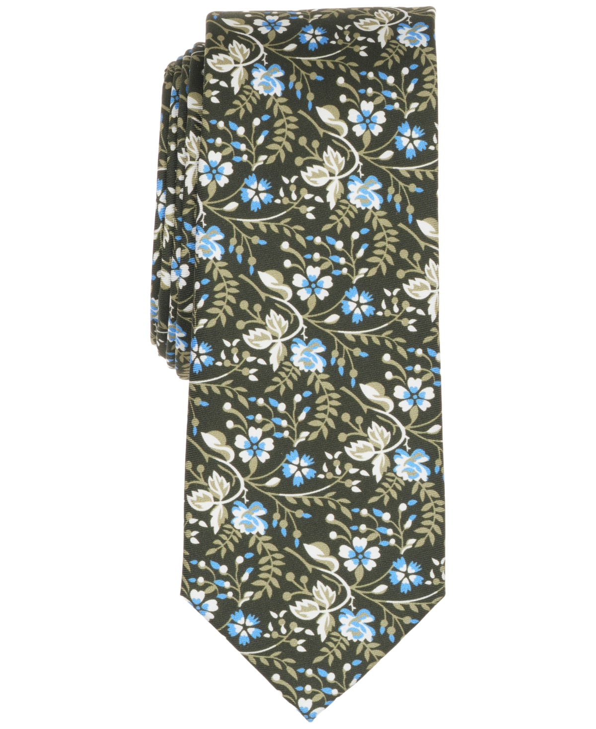 Click here for Penguin Mens Mendel Floral Skinny Tie - Green prices
